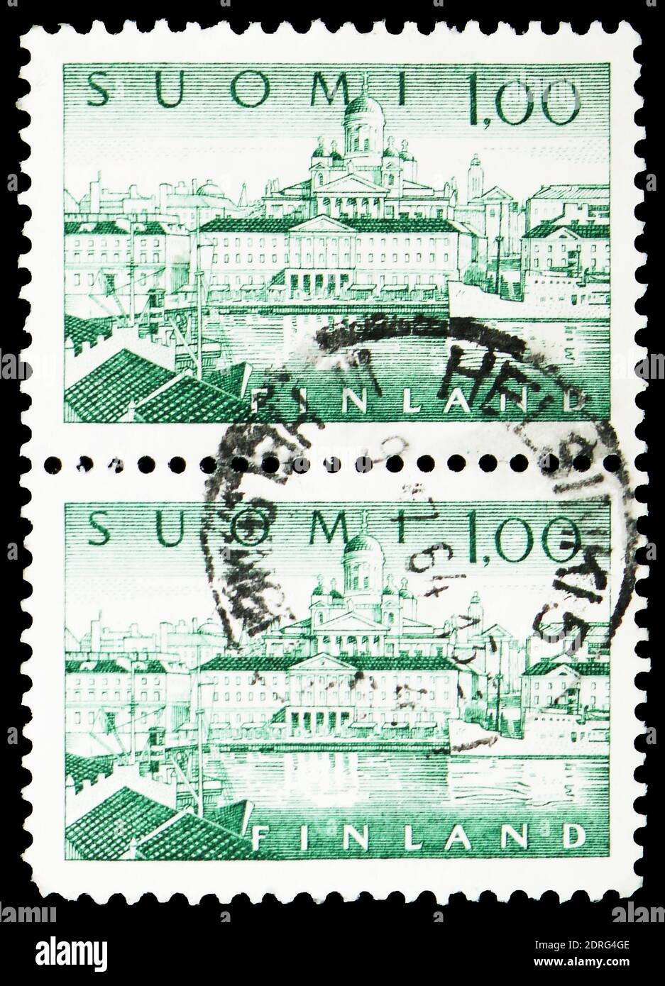 MOSCOW, RUSSIA - FEBRUARY 10, 2019: A stamp printed in Finland shows ...