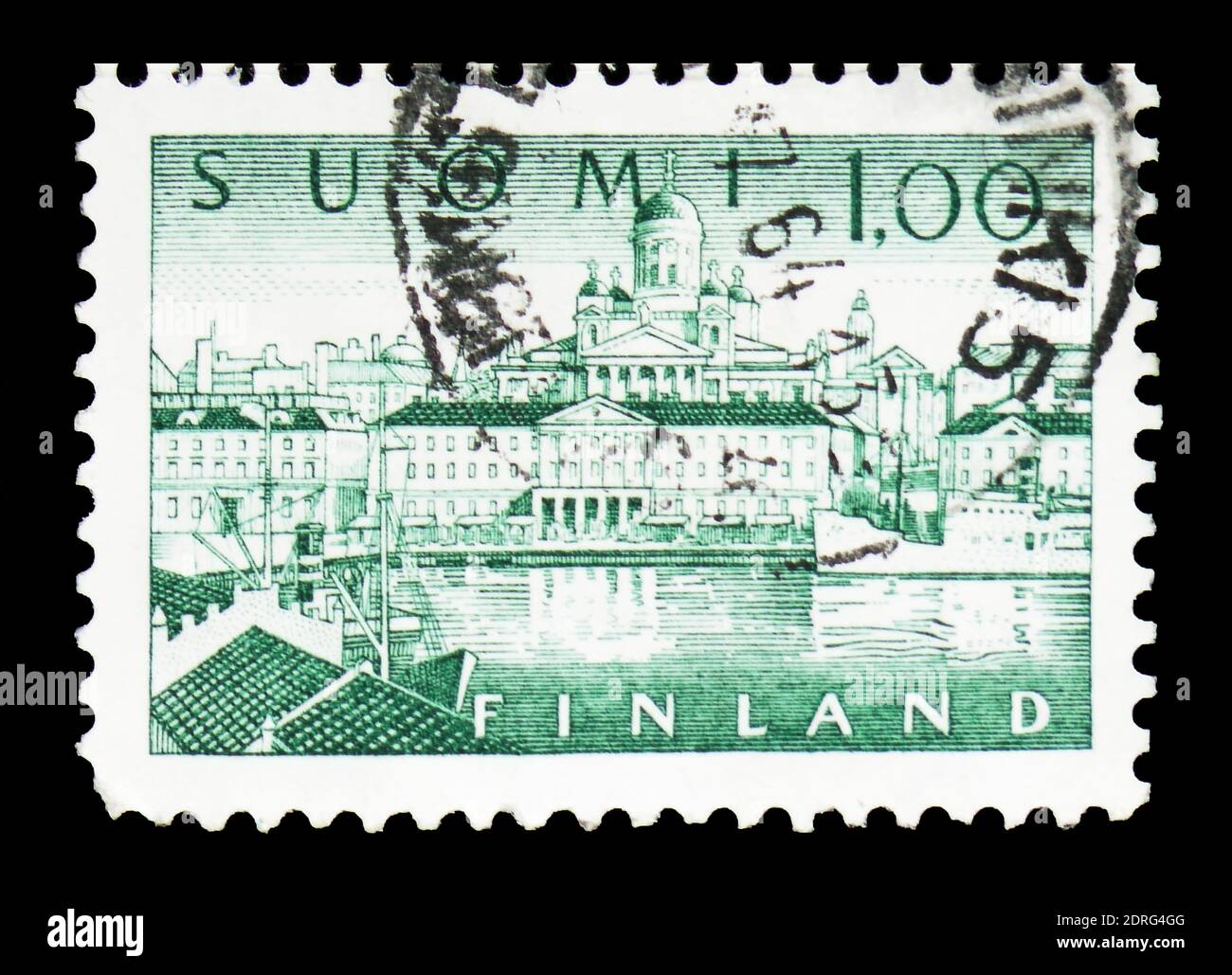 MOSCOW, RUSSIA - FEBRUARY 10, 2019: A stamp printed in Finland shows ...
