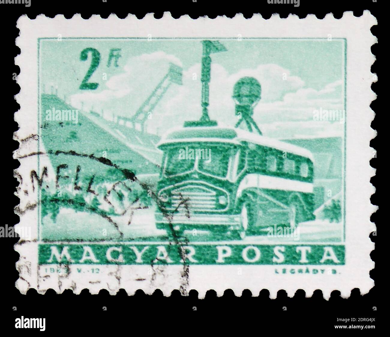 MOSCOW, RUSSIA - FEBRUARY 10, 2019: A stamp printed in Hungary shows ...