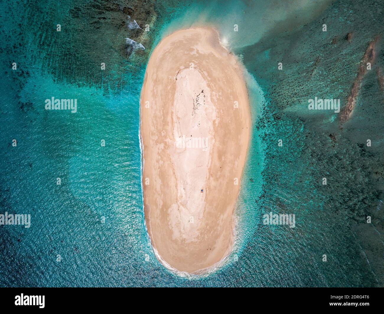 Aerial View Of Island Stock Photo - Alamy
