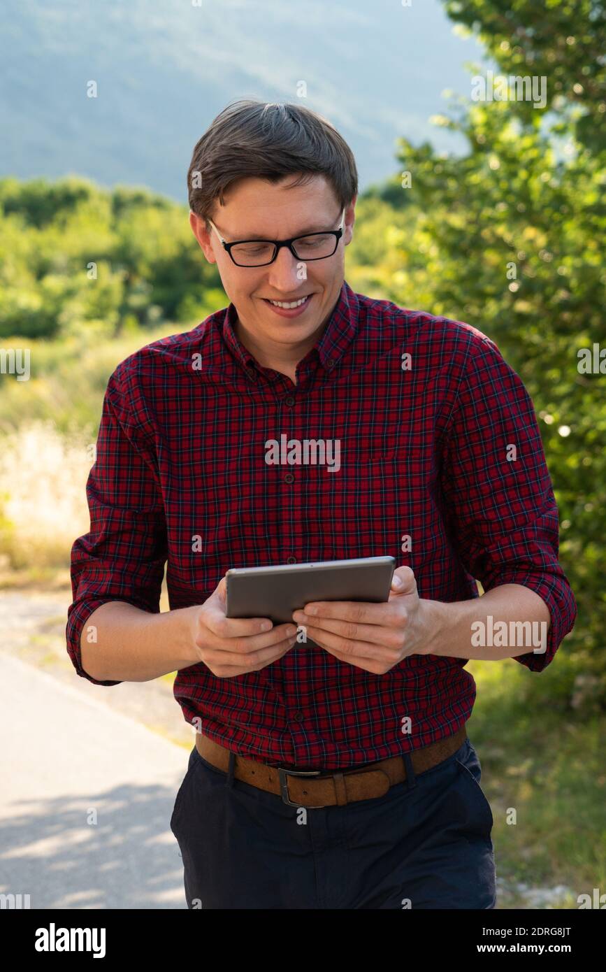 Man student portrait outdoor hi-res stock photography and images - Alamy