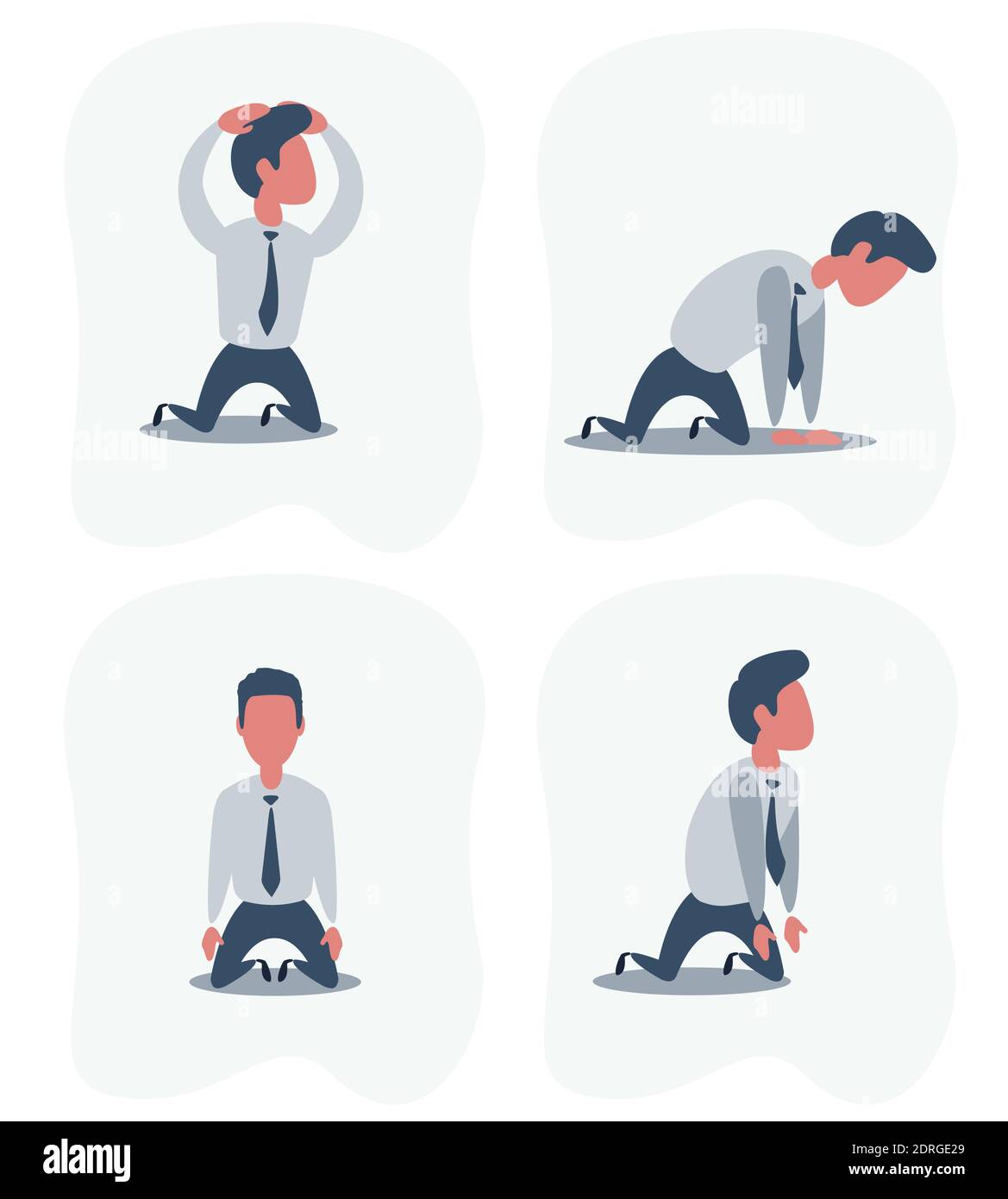 Businessman cartoon face sad expression hi-res stock photography and ...