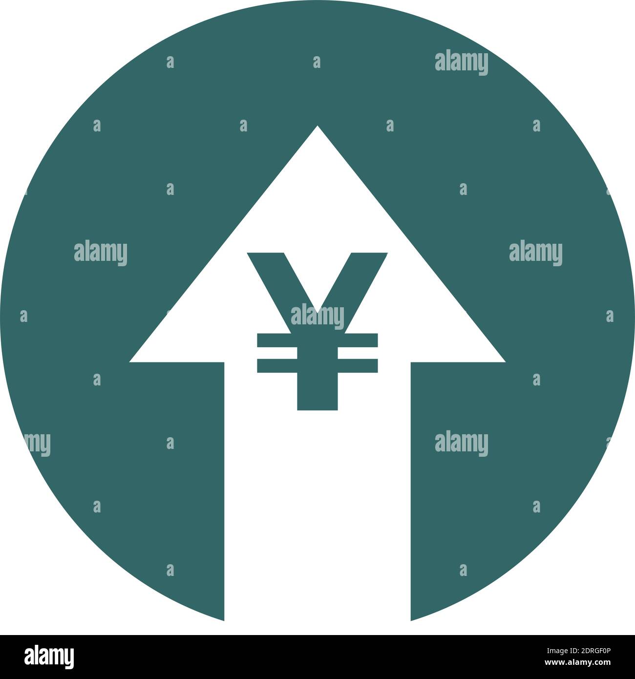 Cost symbol increase icon. Vector symbol image isolated on background ...