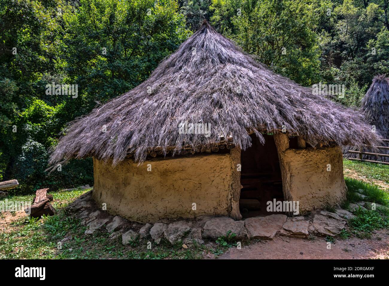 Reconstruction of neolithic huts at the Prehistoric and Paleontological ...