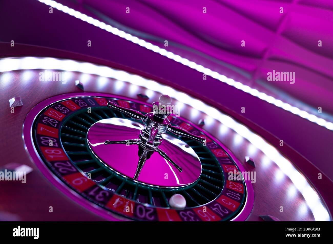 Roulette wheel close up at the Casino - Selective Focus Stock Photo - Alamy
