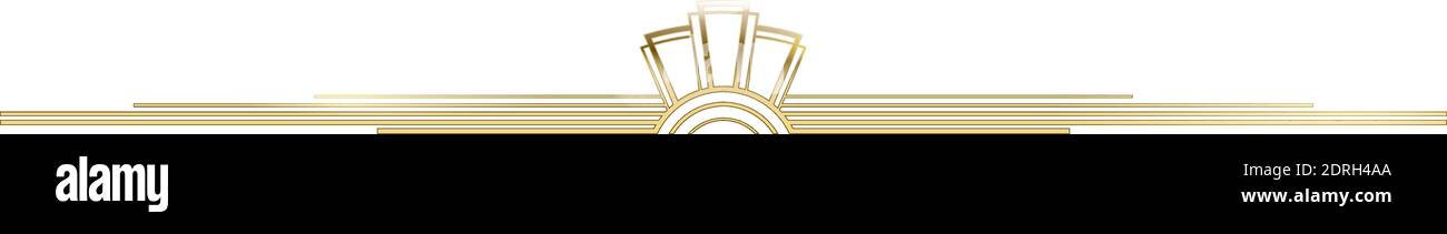 A text header made in Art-Deco style. Illustration in gold color Stock ...