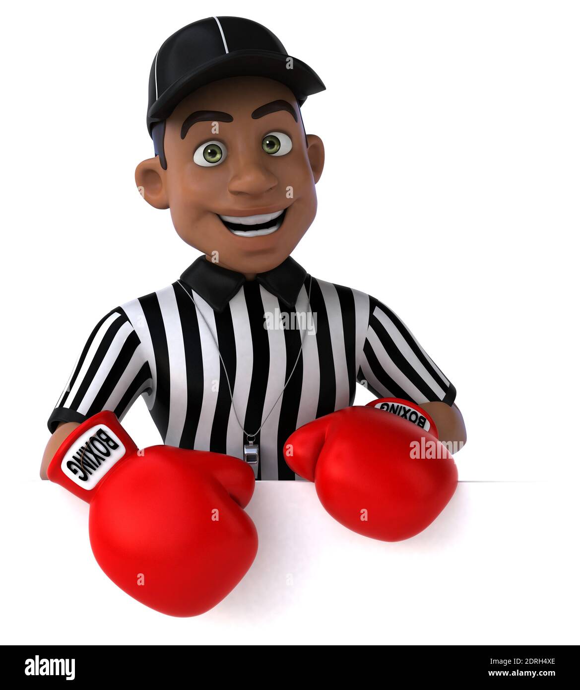 Fun 3D Illustration of an american Referee Stock Photo - Alamy