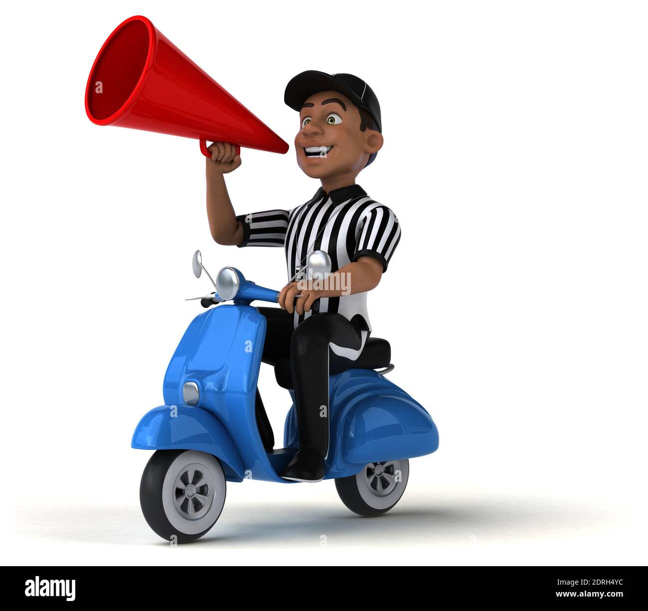 Fun 3D Illustration of an american Referee Stock Photo - Alamy