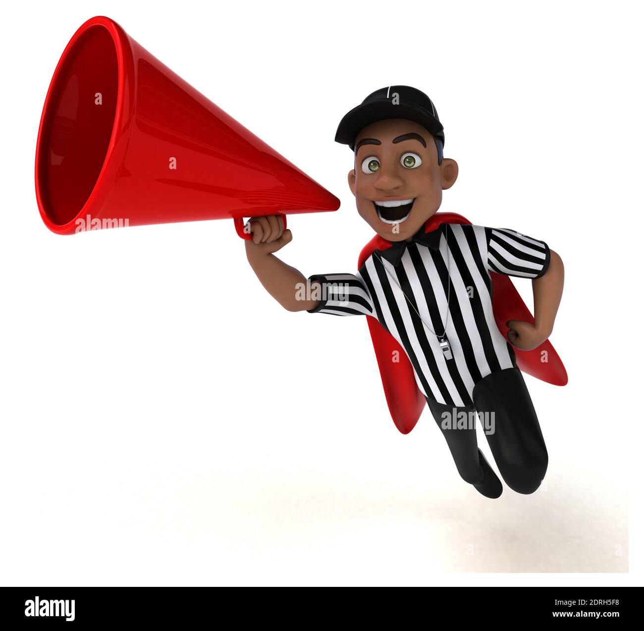 Fun 3D Illustration of an american Referee Stock Photo - Alamy