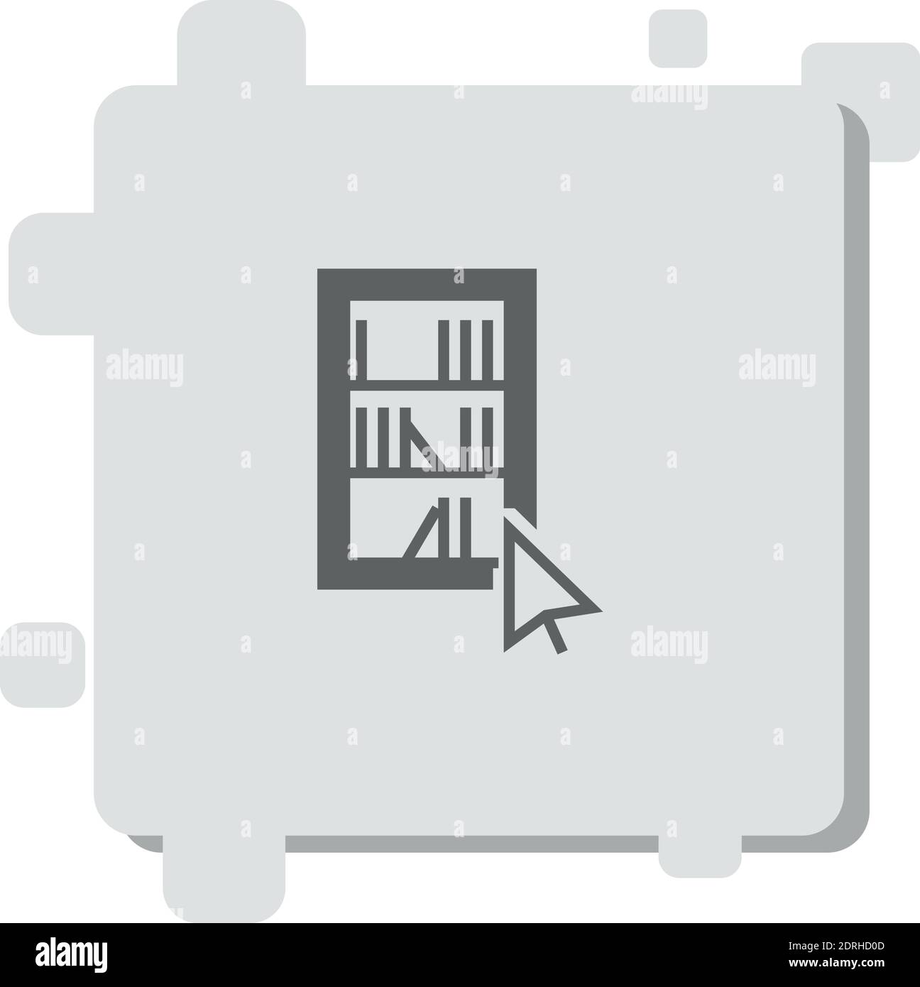 reading tools in library vector icon modern simple vector illustration ...