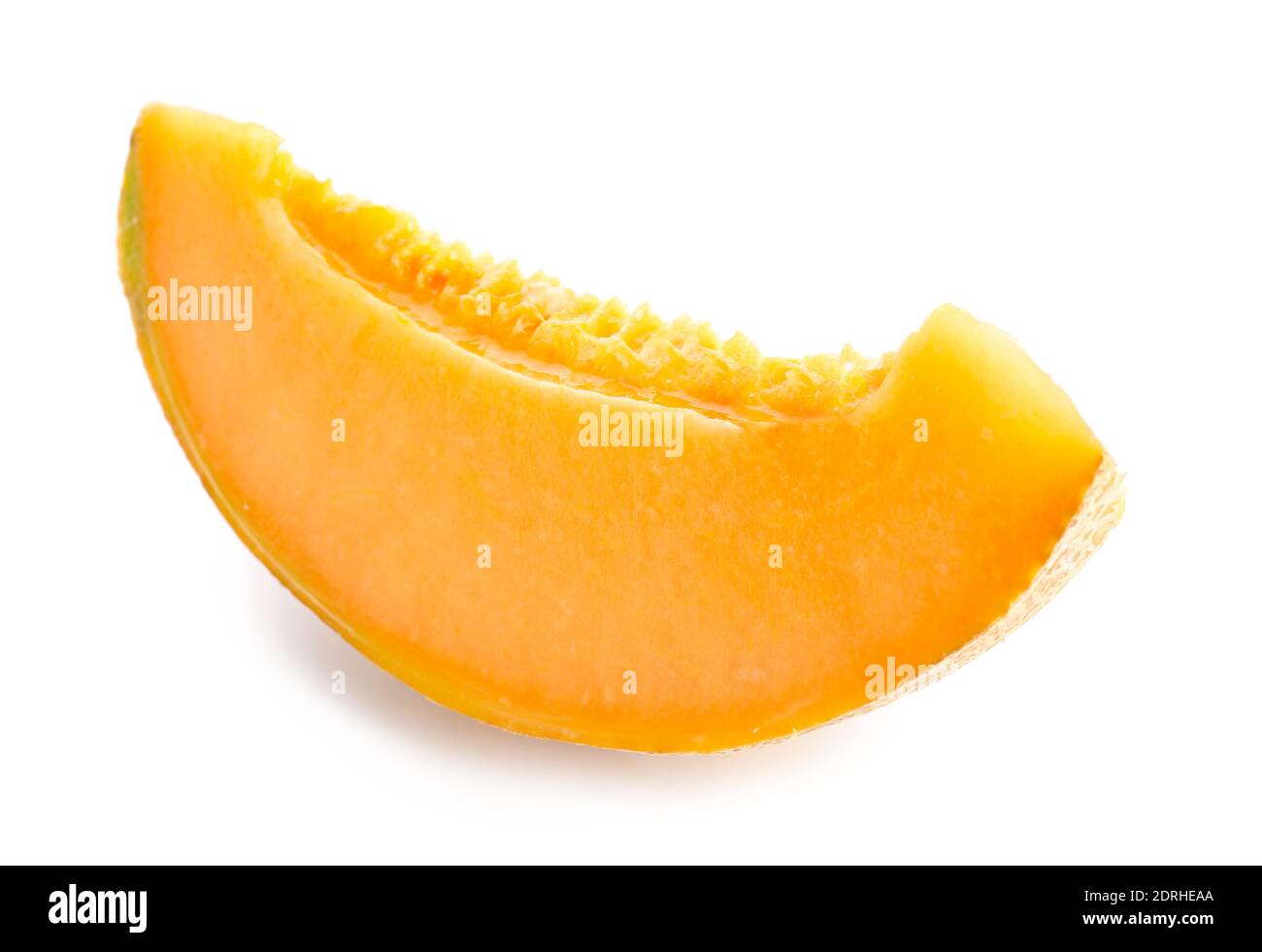 Sweet cut melon on white background Stock Photo - Alamy