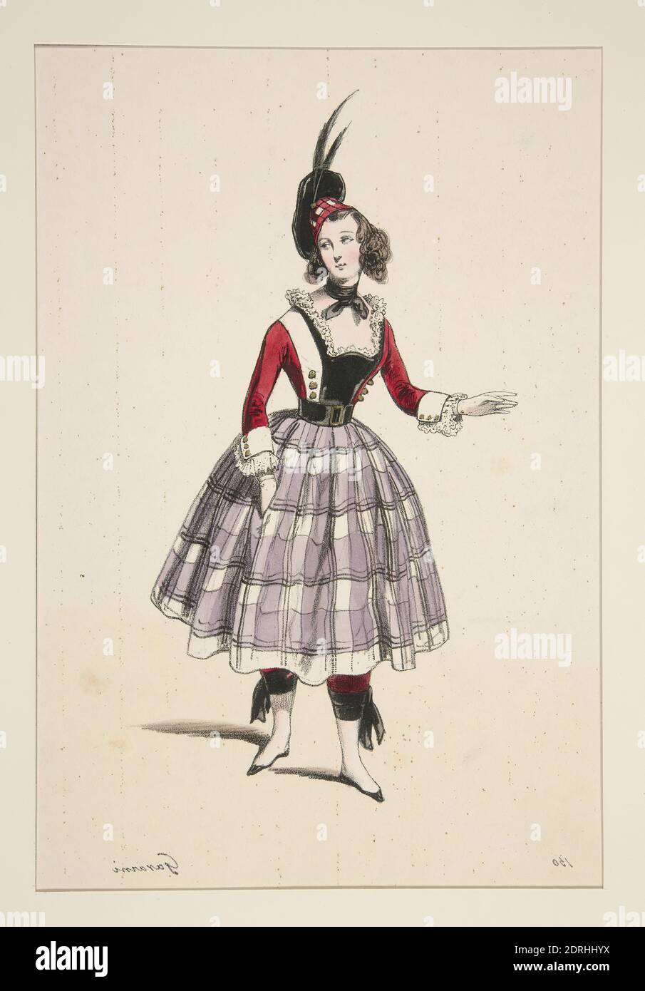 Artist: Paul Gavarni, French, 1804–1866, COSTUME ECOSSAIS. Berret (sic ...