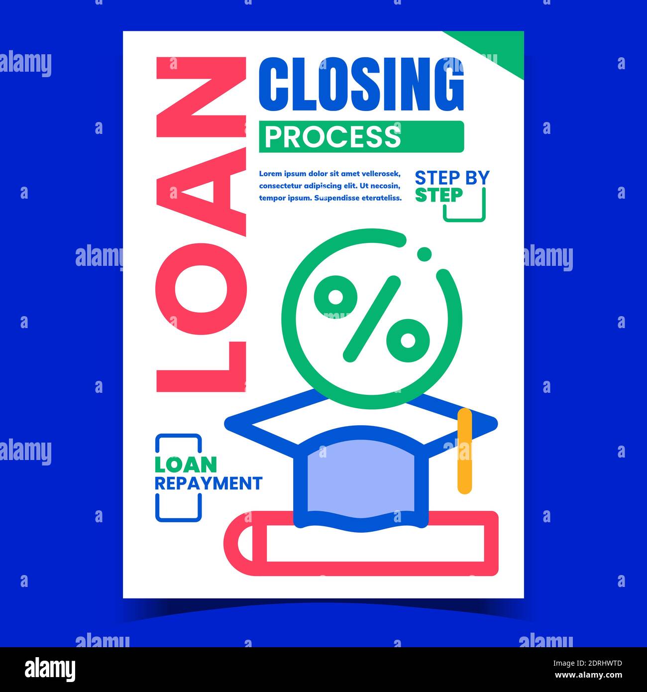 Loan Closing Process Promotional Banner Vector Stock Vector Image & Art ...