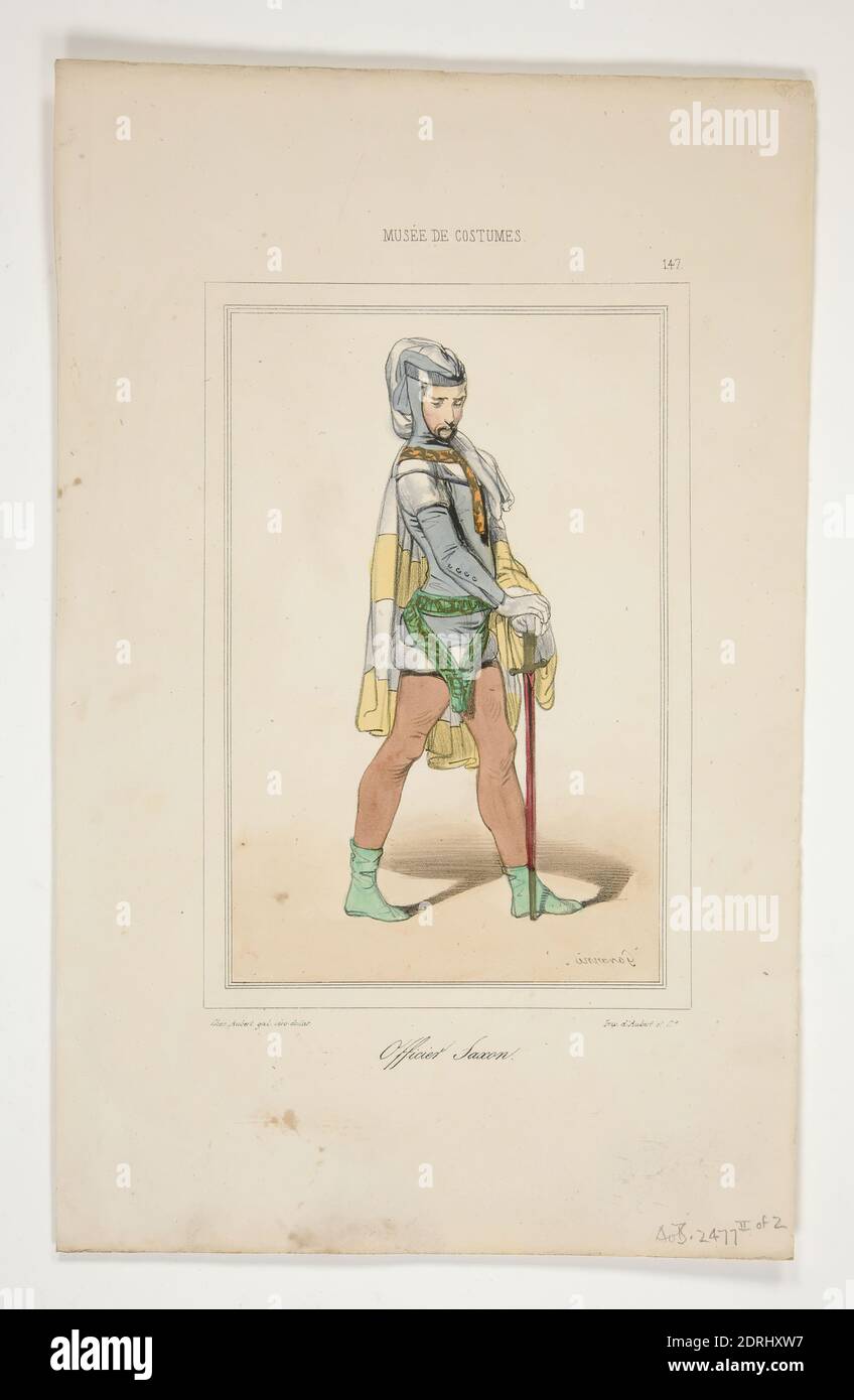 Artist: Paul Gavarni, French, 1804–1866, OFFICIER SAXON., Lithograph ...
