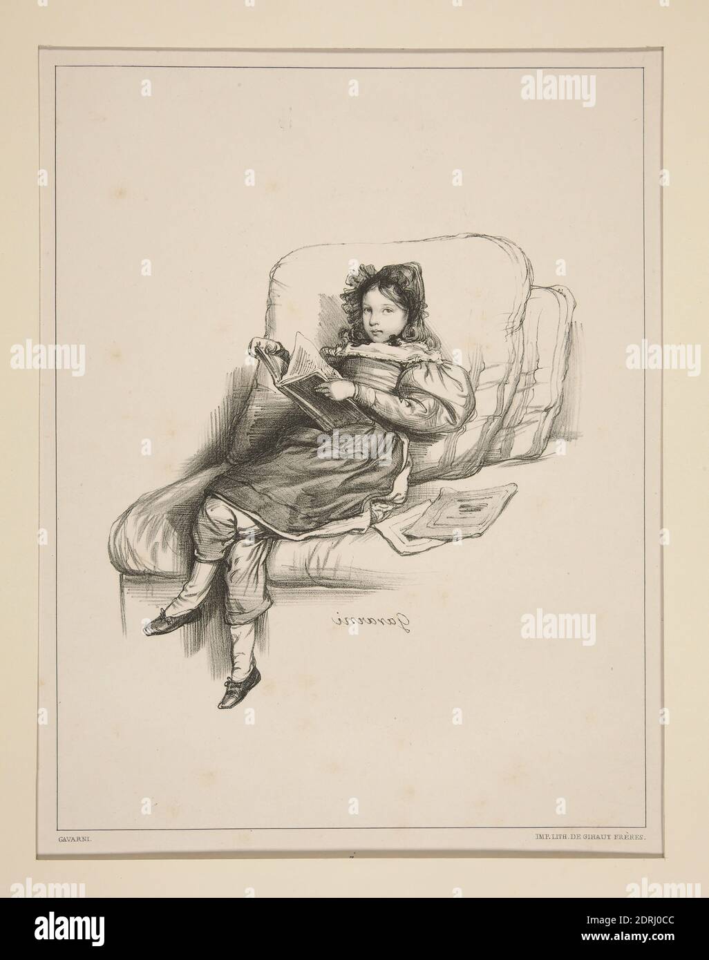 Artist: Paul Gavarni, French, 1804–1866, LAURE., Lithograph, French ...