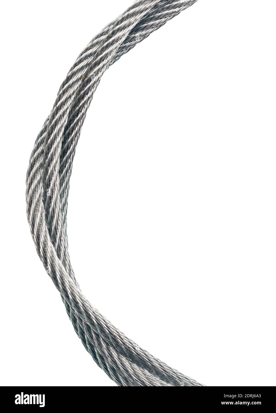 Steel hawser isolated on white background Stock Photo - Alamy