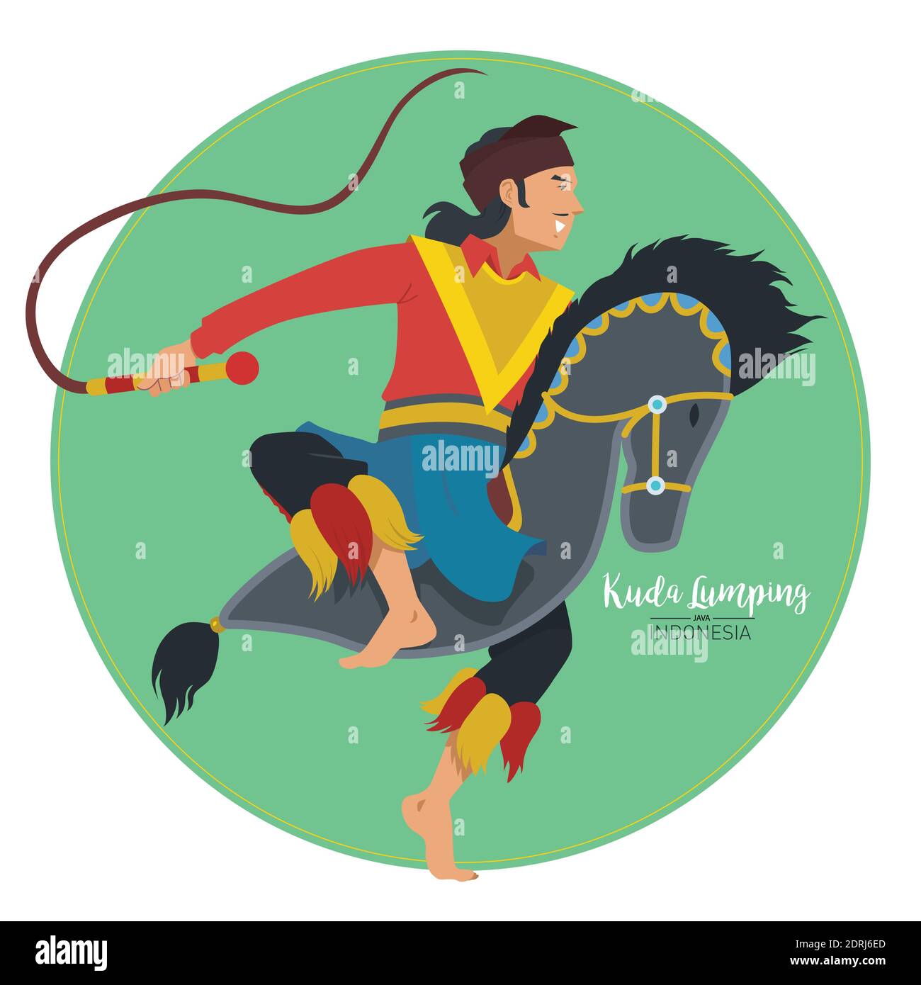 vector stock of Kuda Lumping or leathered horse. The traditional dance ...