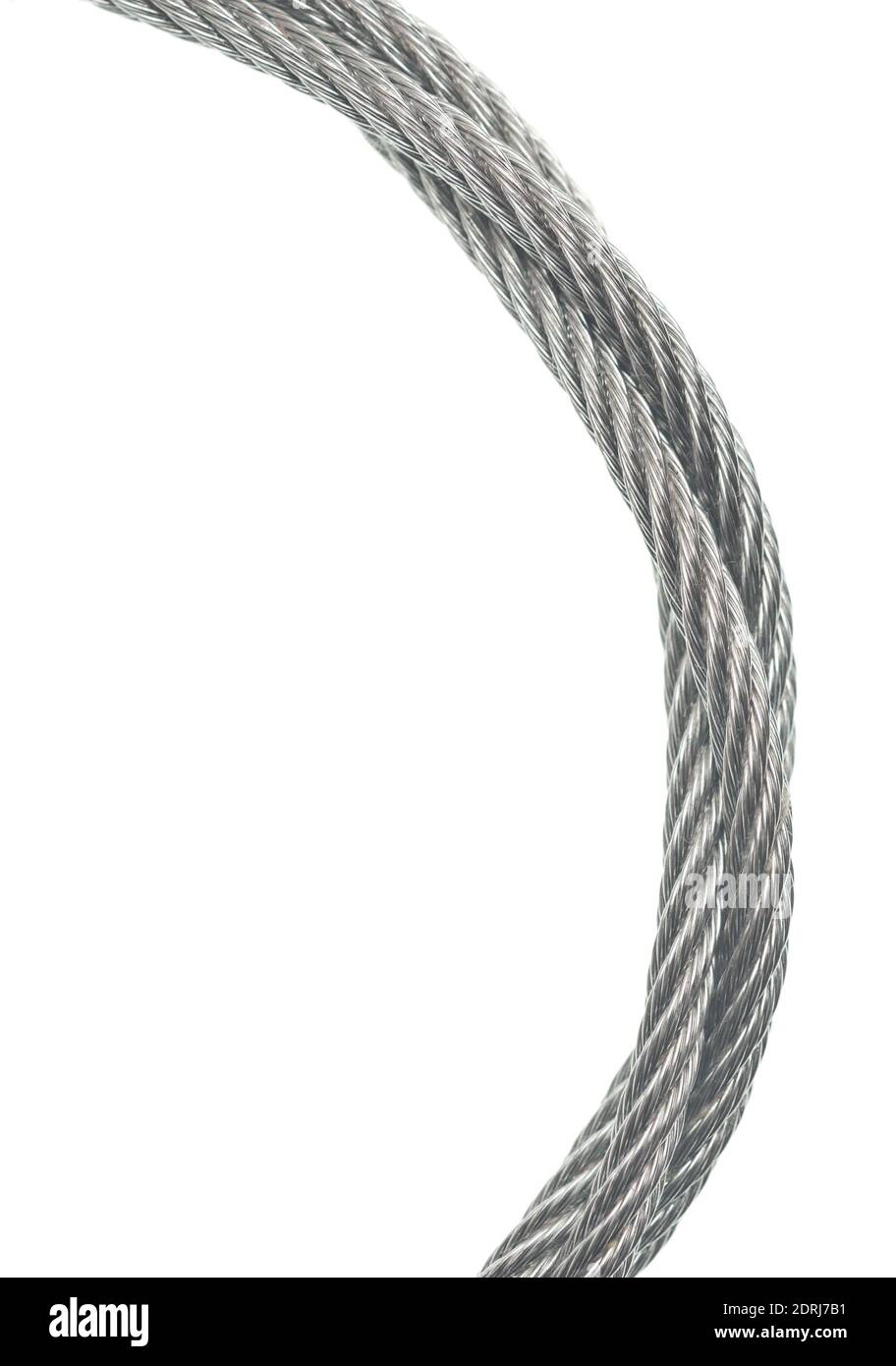 Steel hawser isolated on white background Stock Photo - Alamy