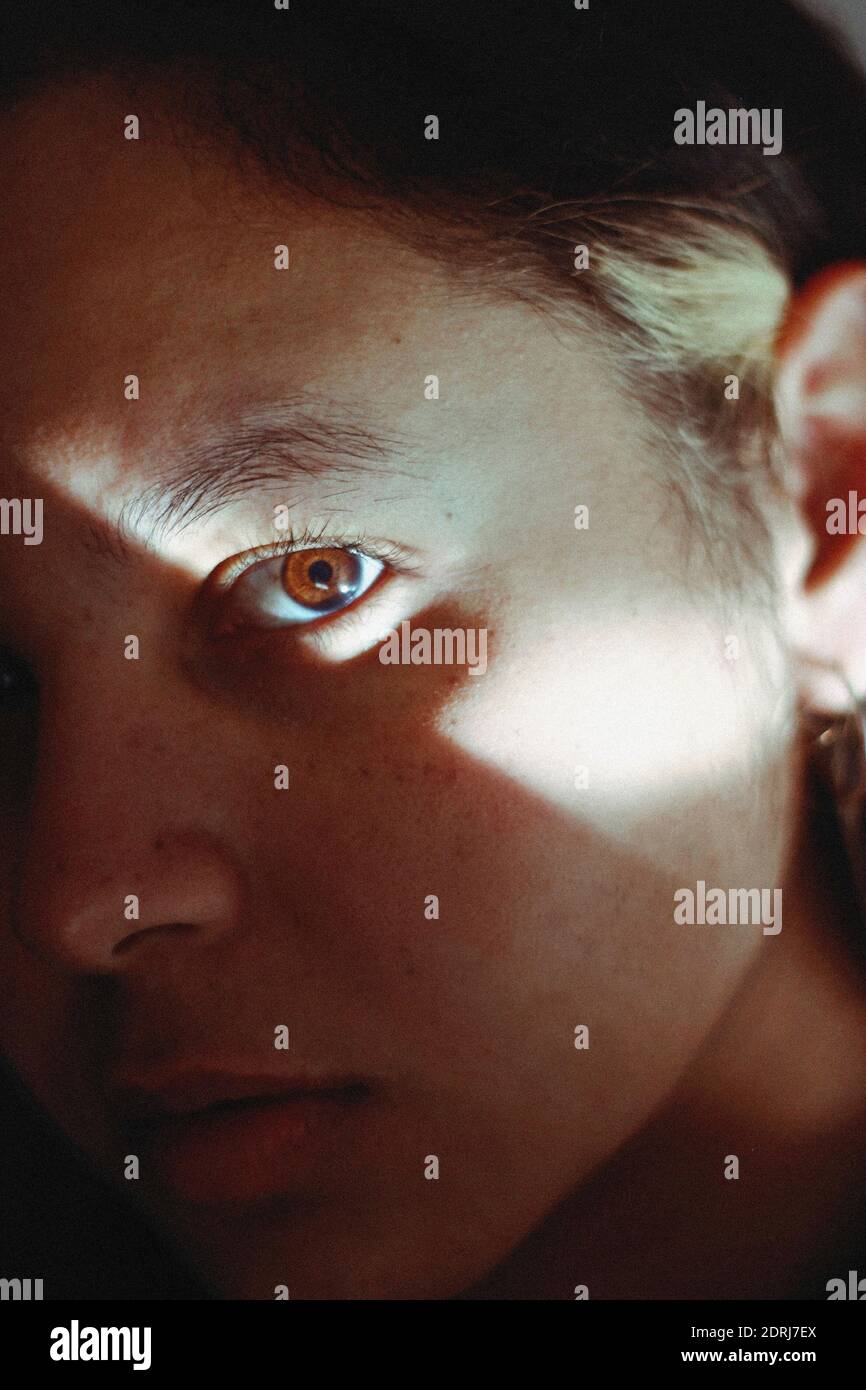 Human eyes shadow hi-res stock photography and images - Alamy