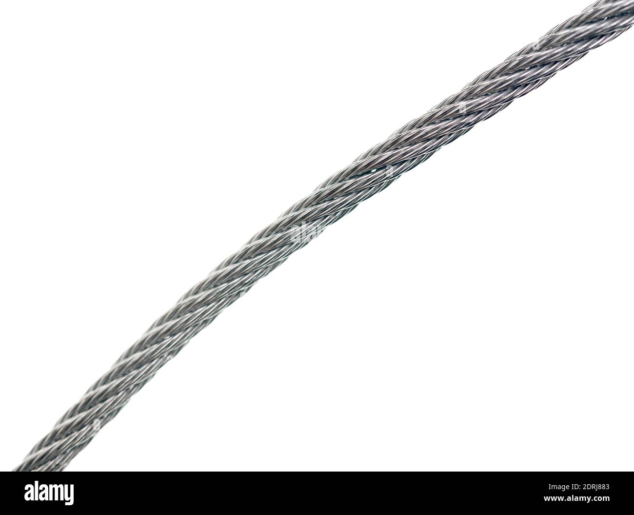 Steel hawser isolated on white background Stock Photo - Alamy