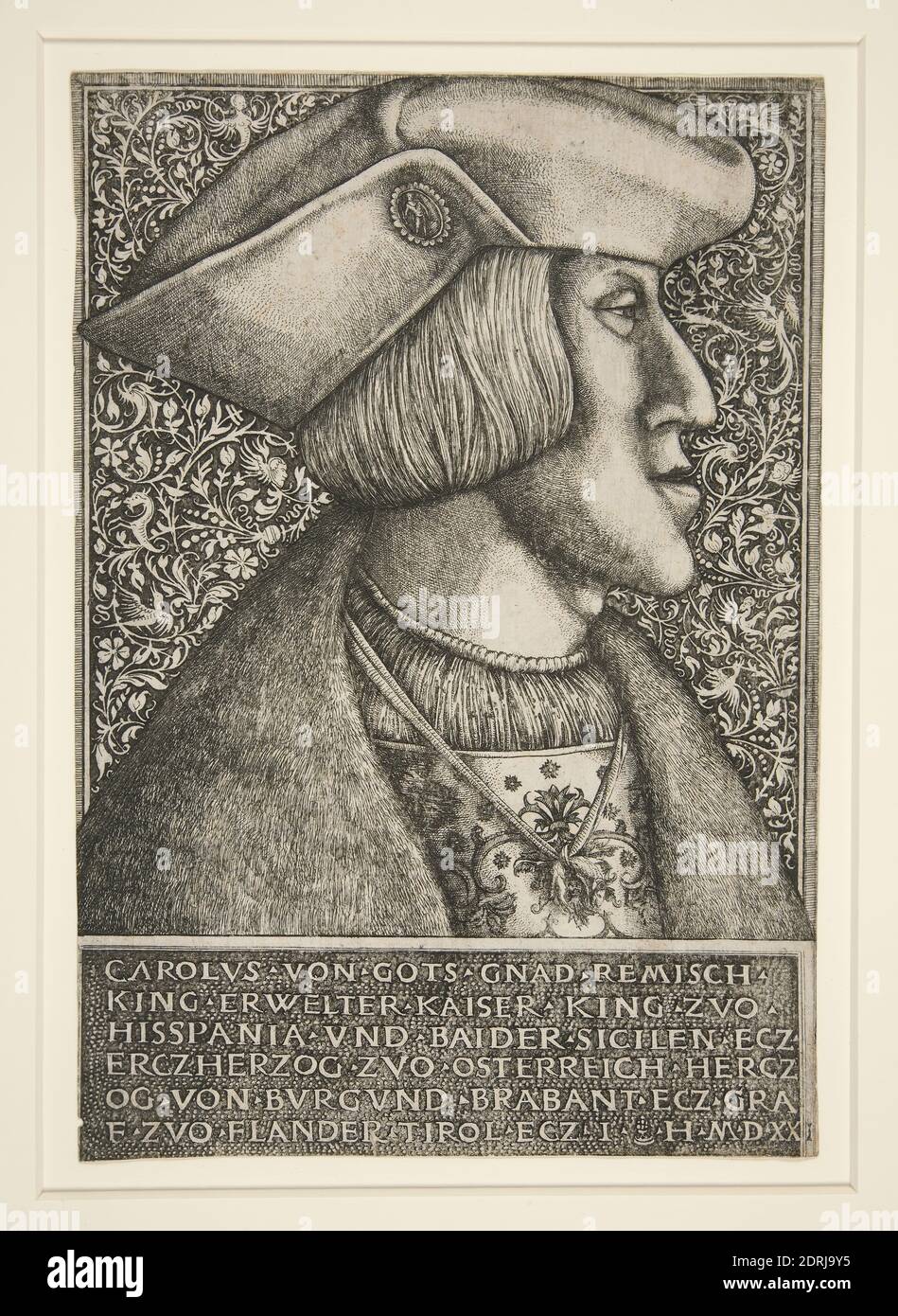 Artist: Hieronymus Hopfer, German, ca. 1520–1563, Portrait of Charles V ...