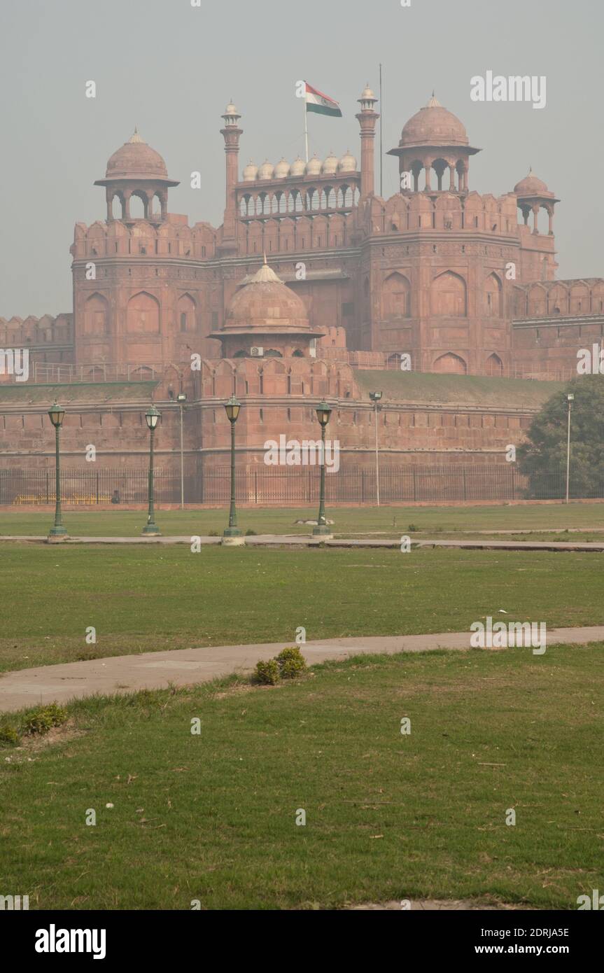 Red Fort in Old Delhi. Delhi. India Stock Photo - Alamy