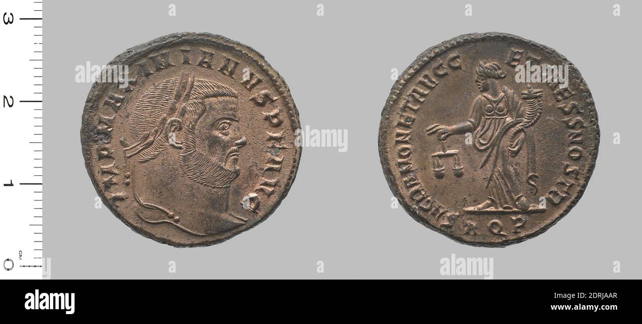 Ruler: Maximian, Emperor of Rome, ca. 250–ca. 310, ruled 286–305, Mint ...