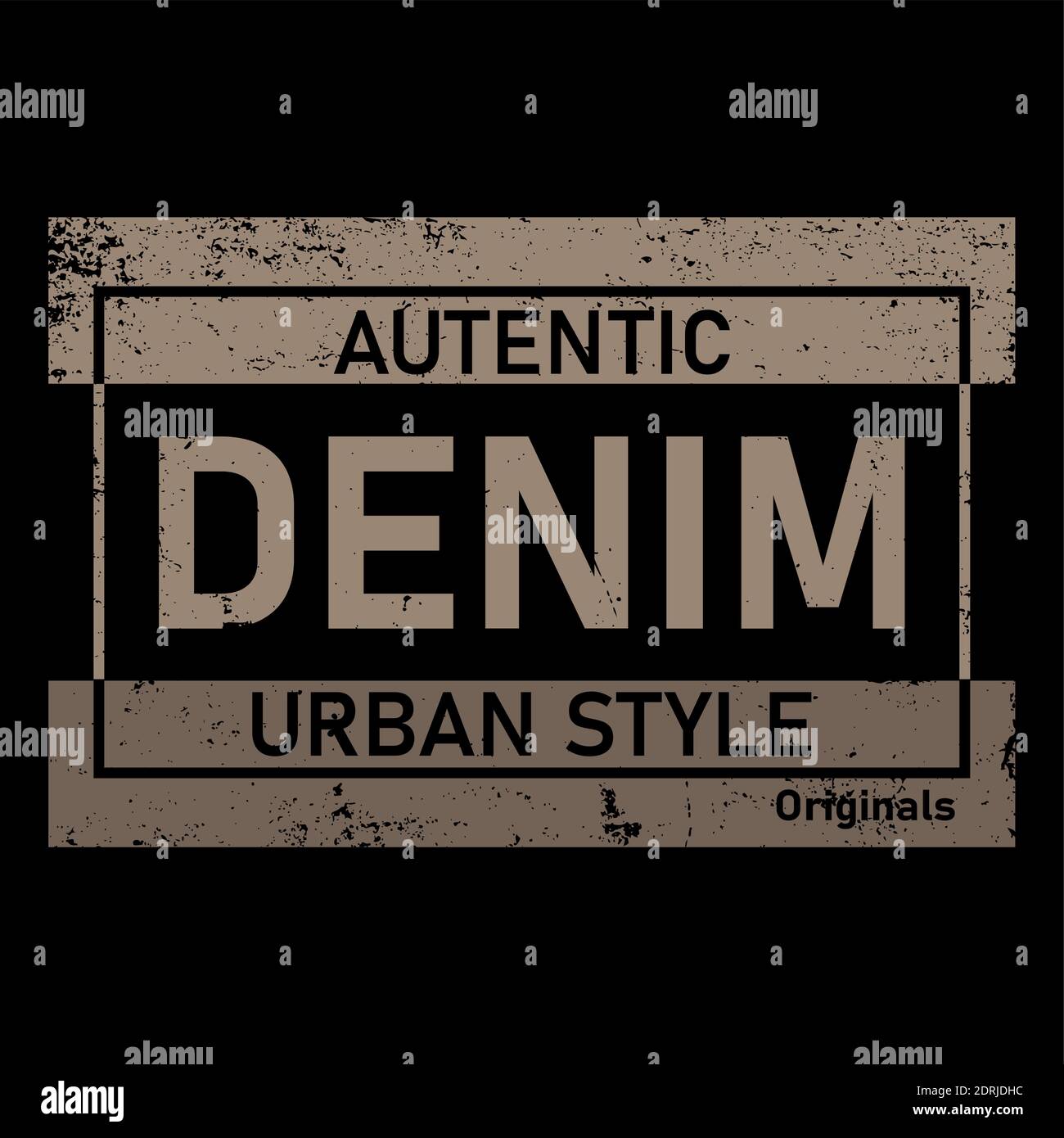 Denim typography design vector for print t shirt Vector image Stock ...