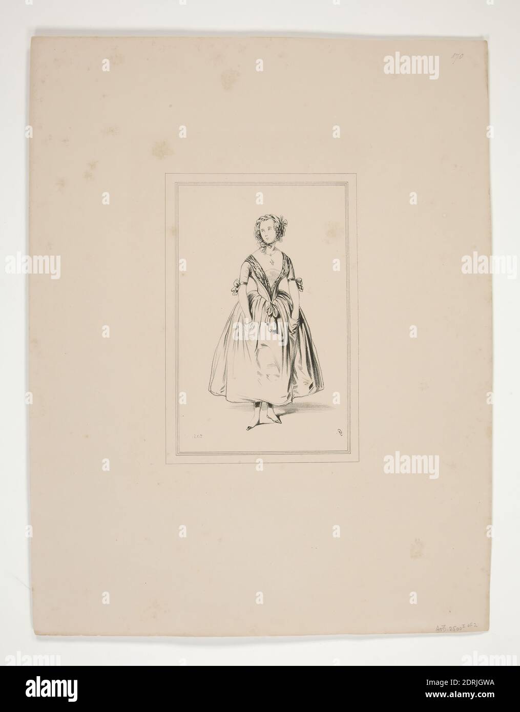 Artist: Paul Gavarni, French, 1804–1866, PORTUGAISE., Lithograph ...