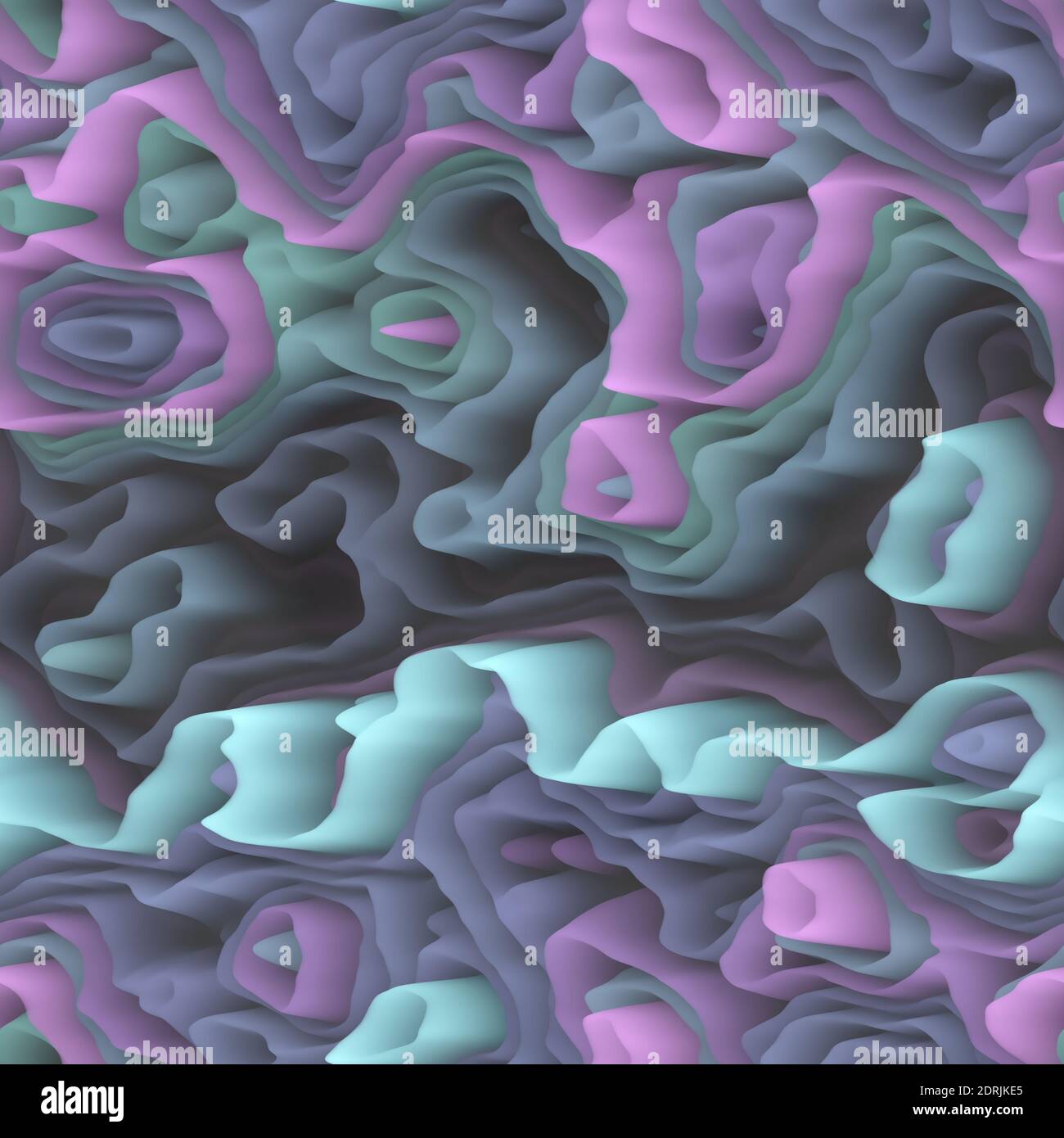 Abstract seamless texture of weaved folds of paper or coral or organic ...