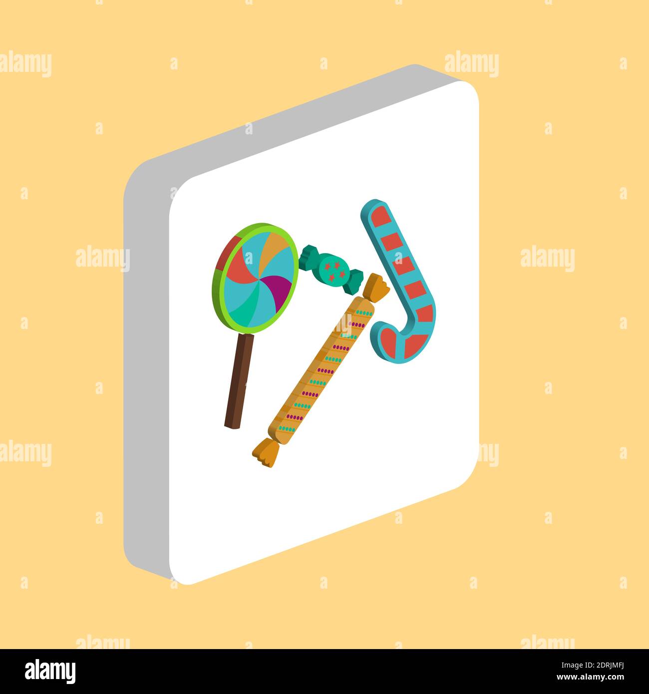 Sweets Simple vector icon. Illustration symbol design template for web ...