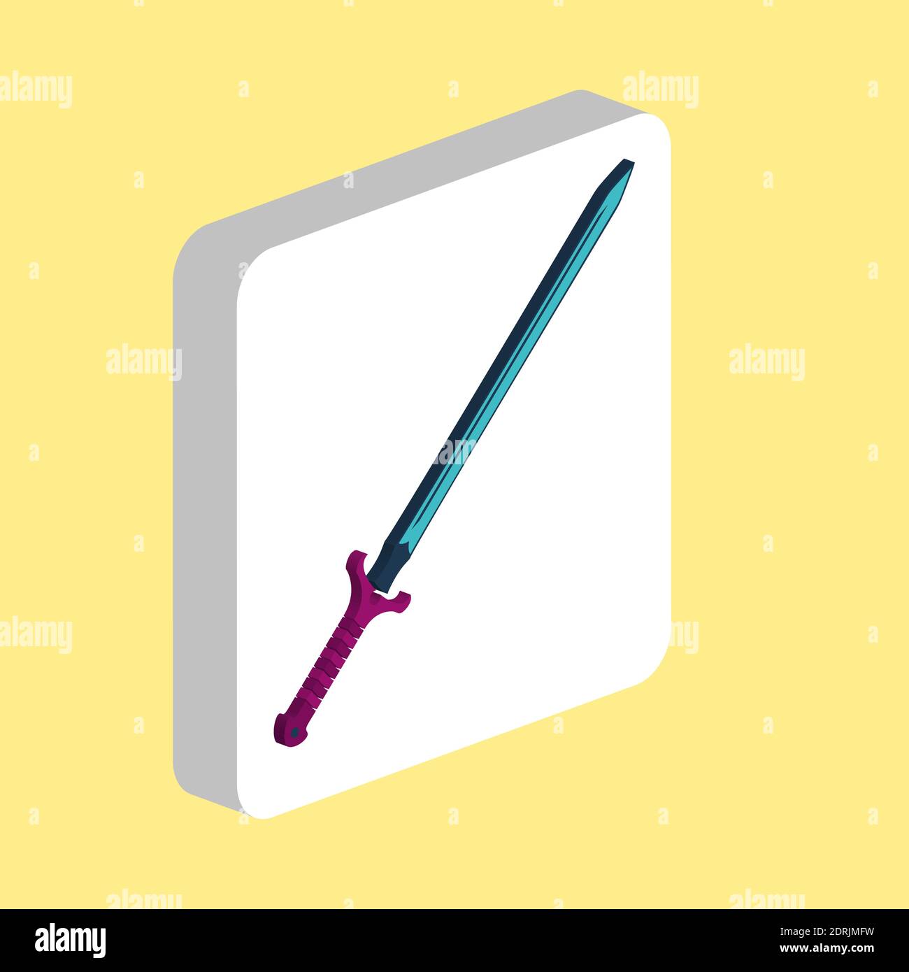 Sword Simple vector icon. Illustration symbol design template for web ...
