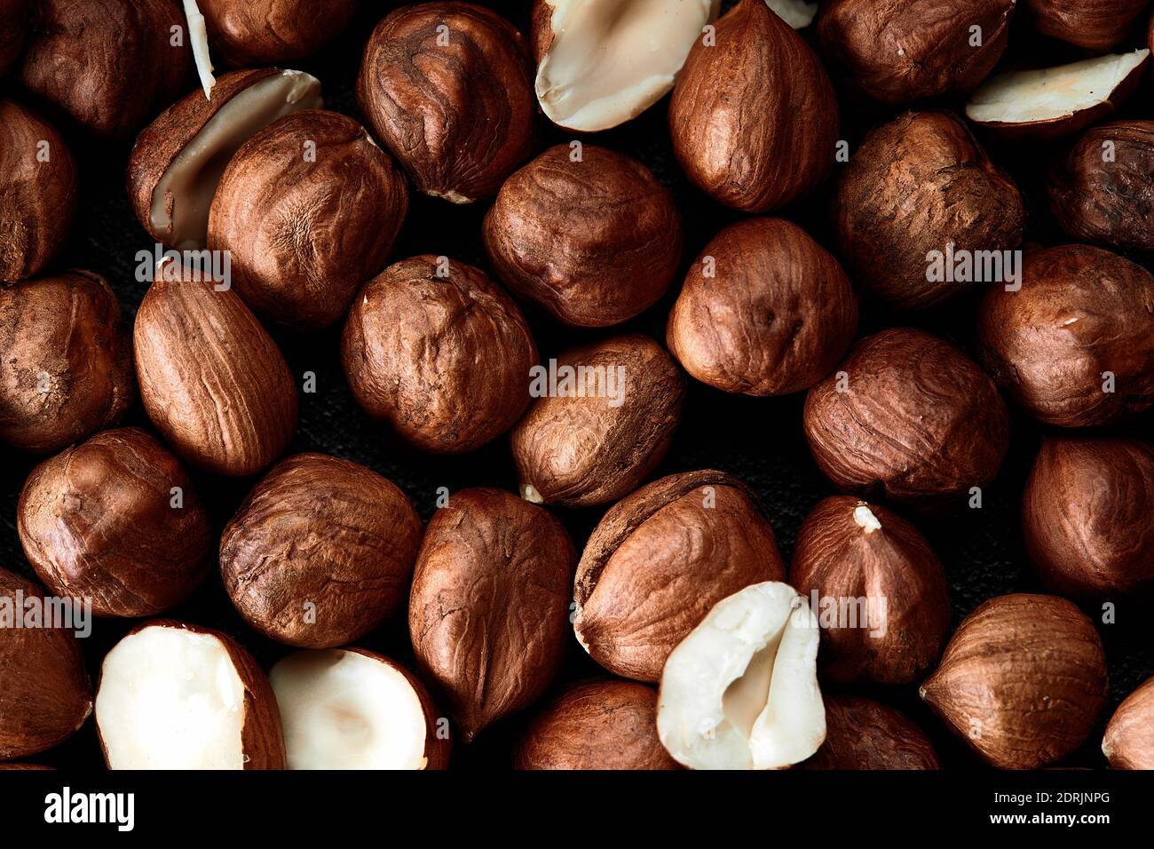Close up of Hazelnut kernels - Food Frame Background, macro detailed ...