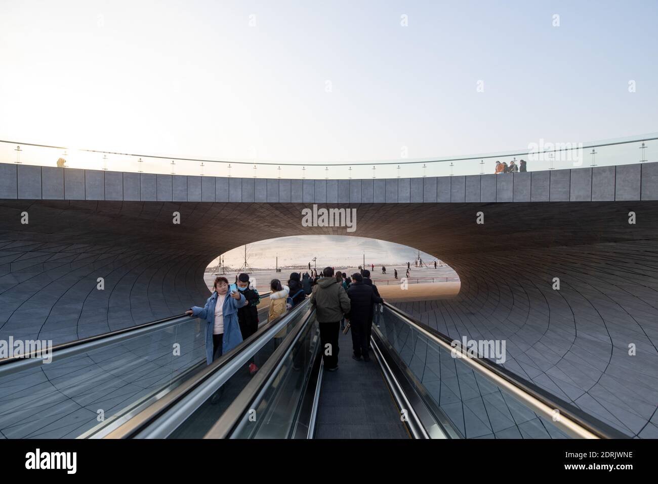 The unique observation deck of the Taiyuan Botanical Garden becomes an ...