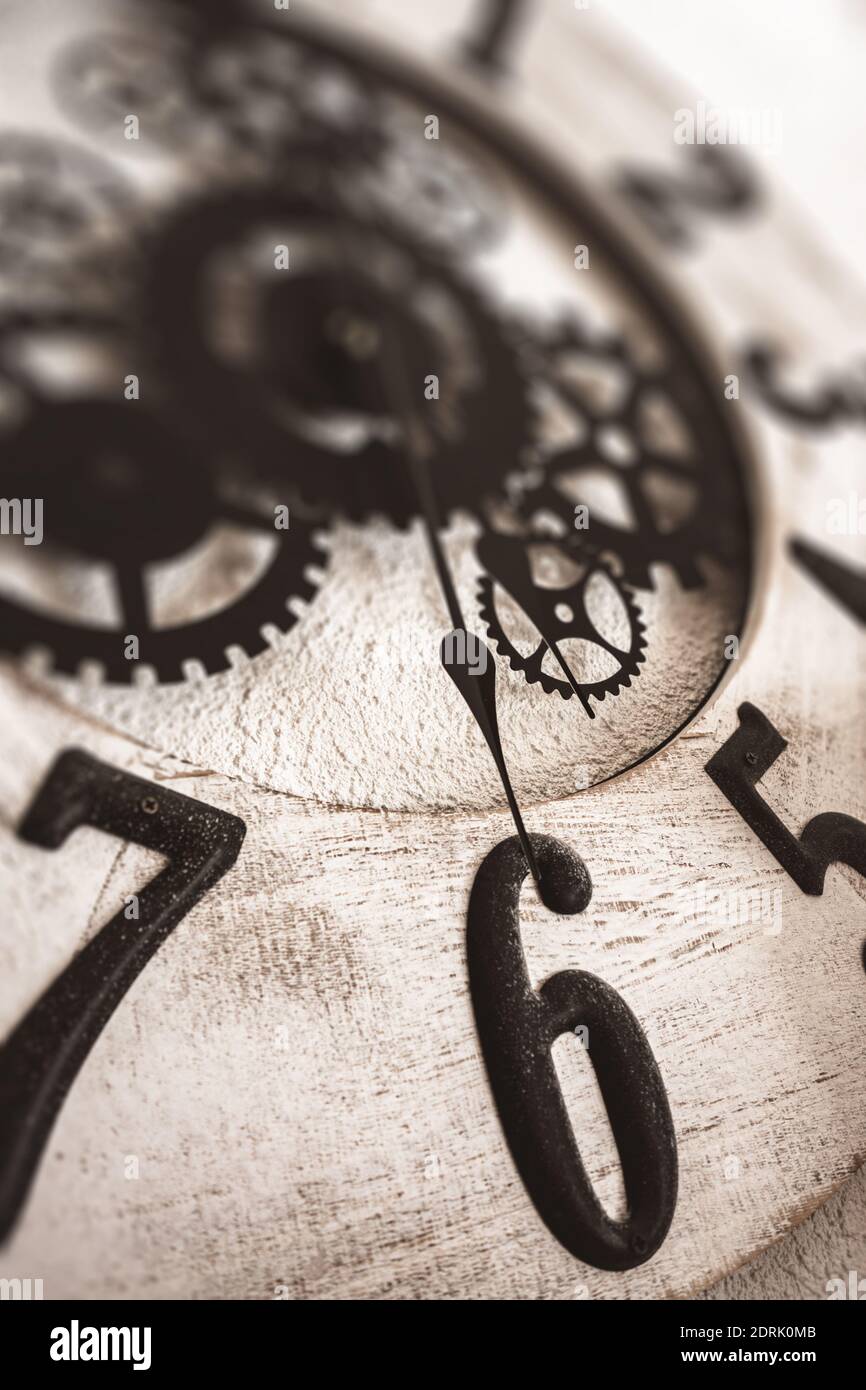 Old vintage clock dial background - Time symbol Stock Photo - Alamy