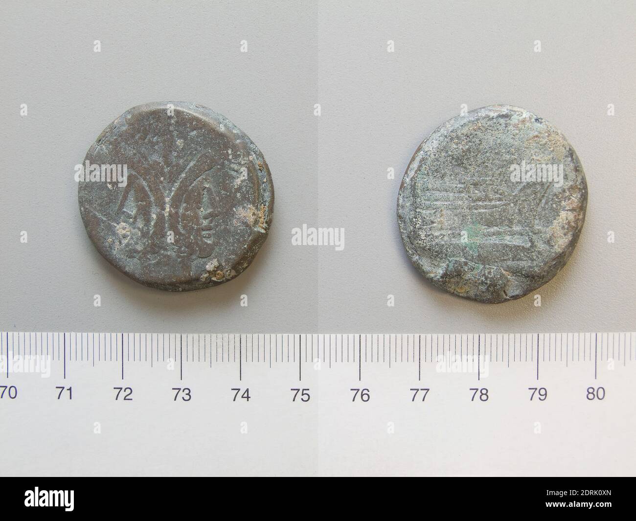 Mint: Grain stalk, Mint: Sicily, 1 As from Grain stalk; Sicily, 189–180 ...