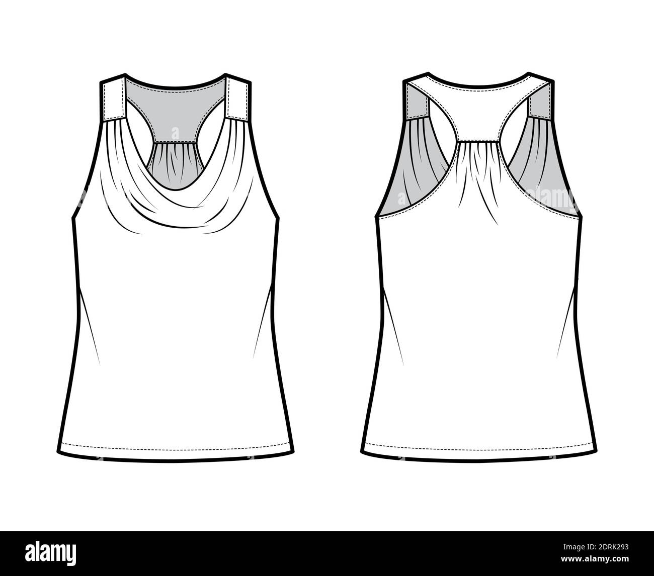 Ladies Tank Top Template