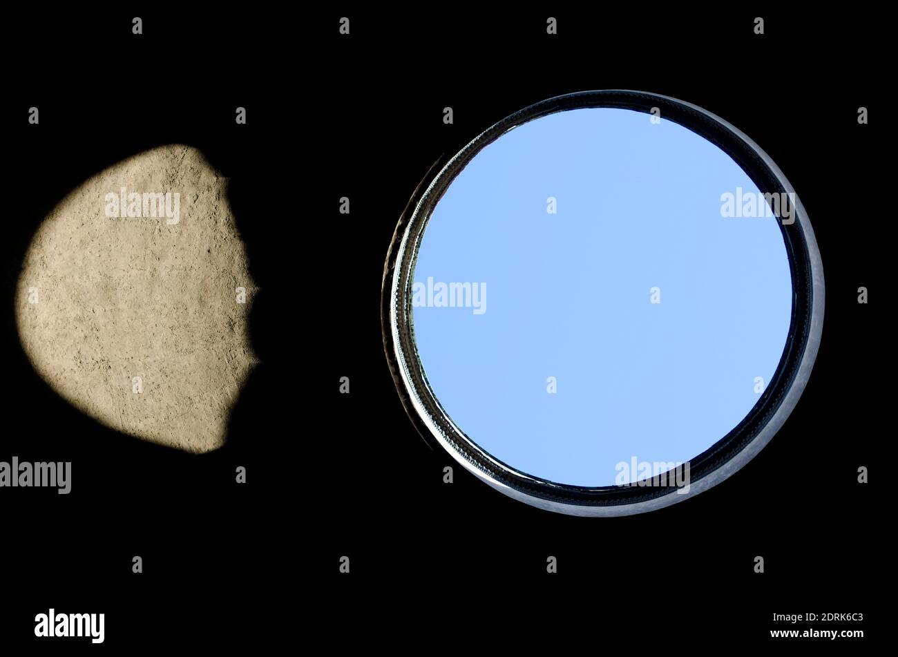 Clear Sky Seen Through Window Stock Photo - Alamy