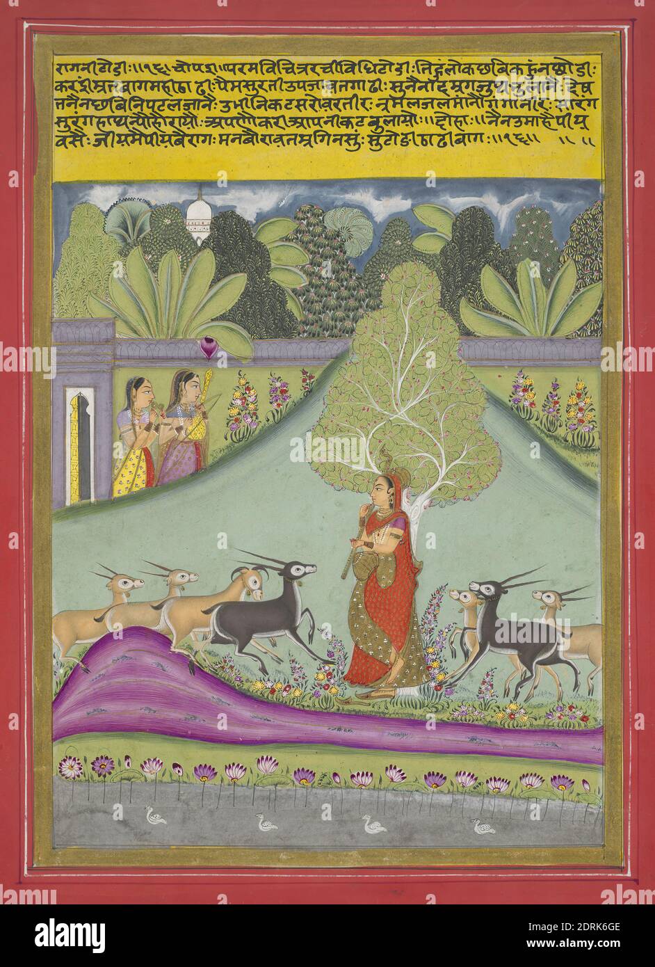 Ragini Todi, from a Garland of Musical Modes (Ragamala) manuscript ...