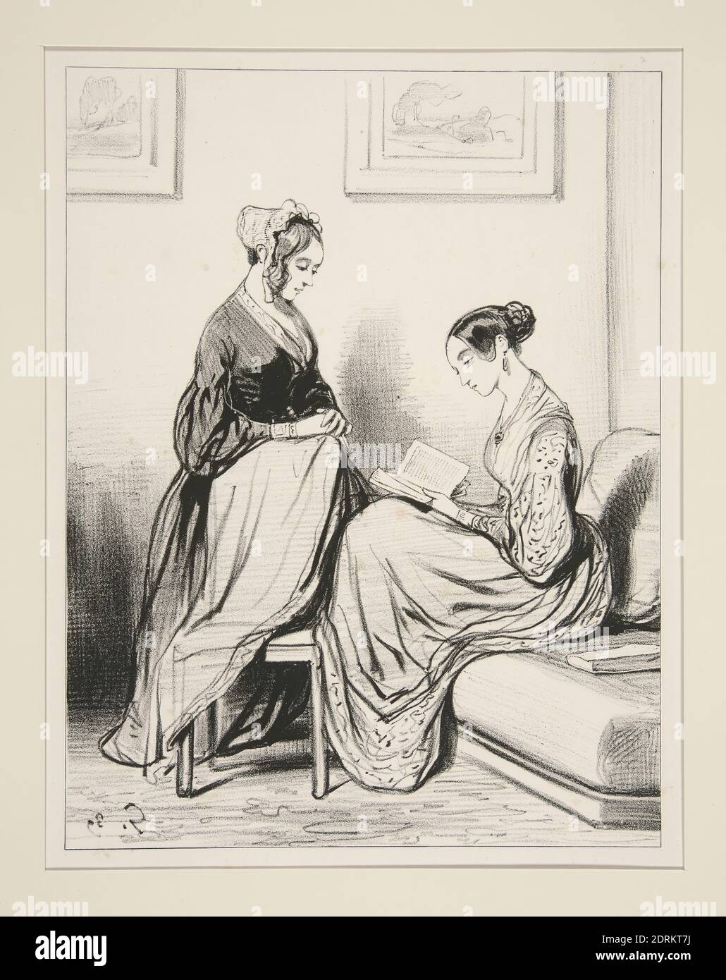 Artist: Paul Gavarni, French, 1804–1866, …C’etait un beau cavalier ...