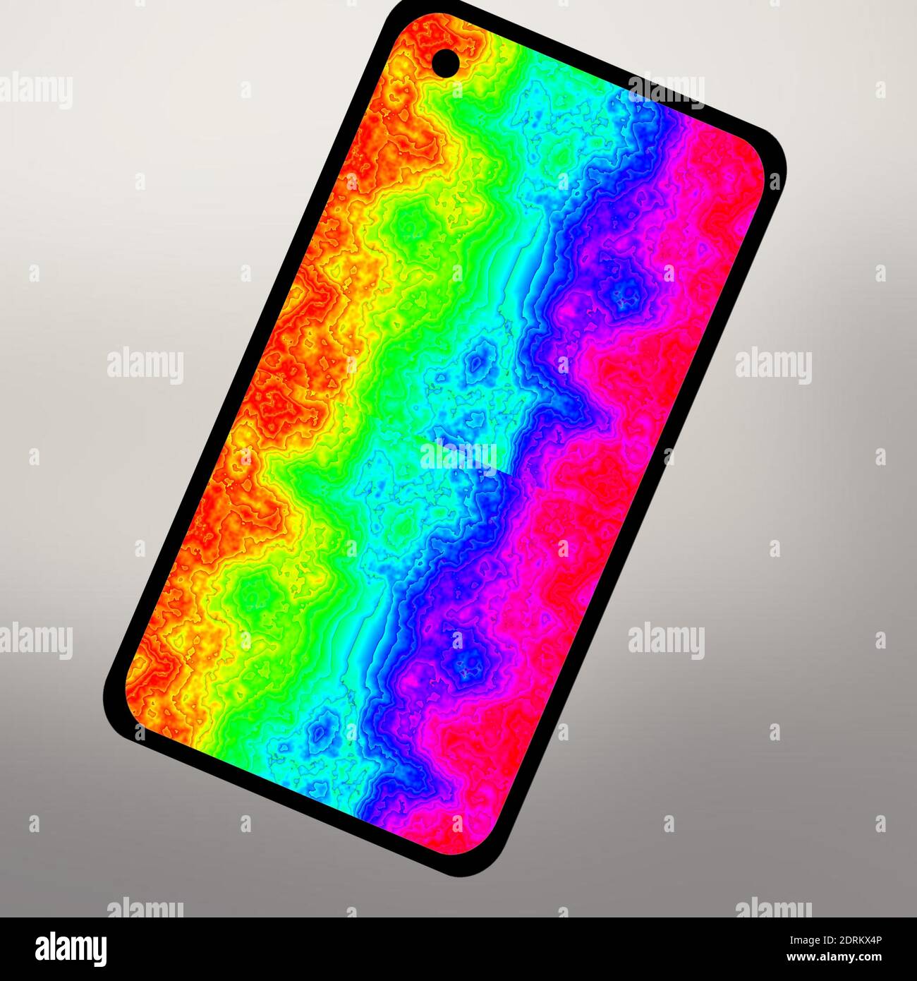 Mobile Phone illustration made with the help of graphics editing and ...