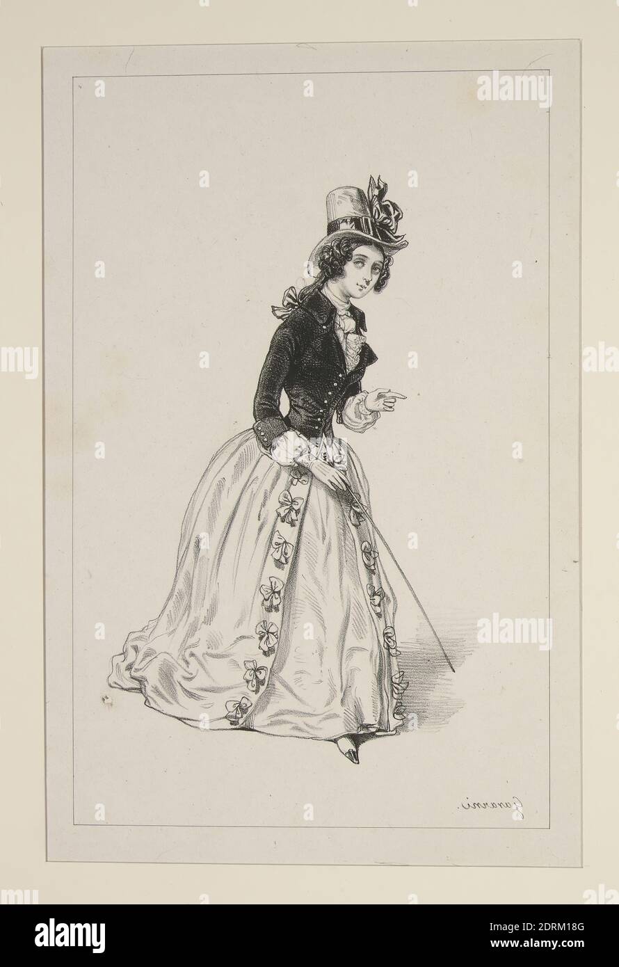 Artist: Paul Gavarni, French, 1804–1866, (PARISIENNE de la fin de ...