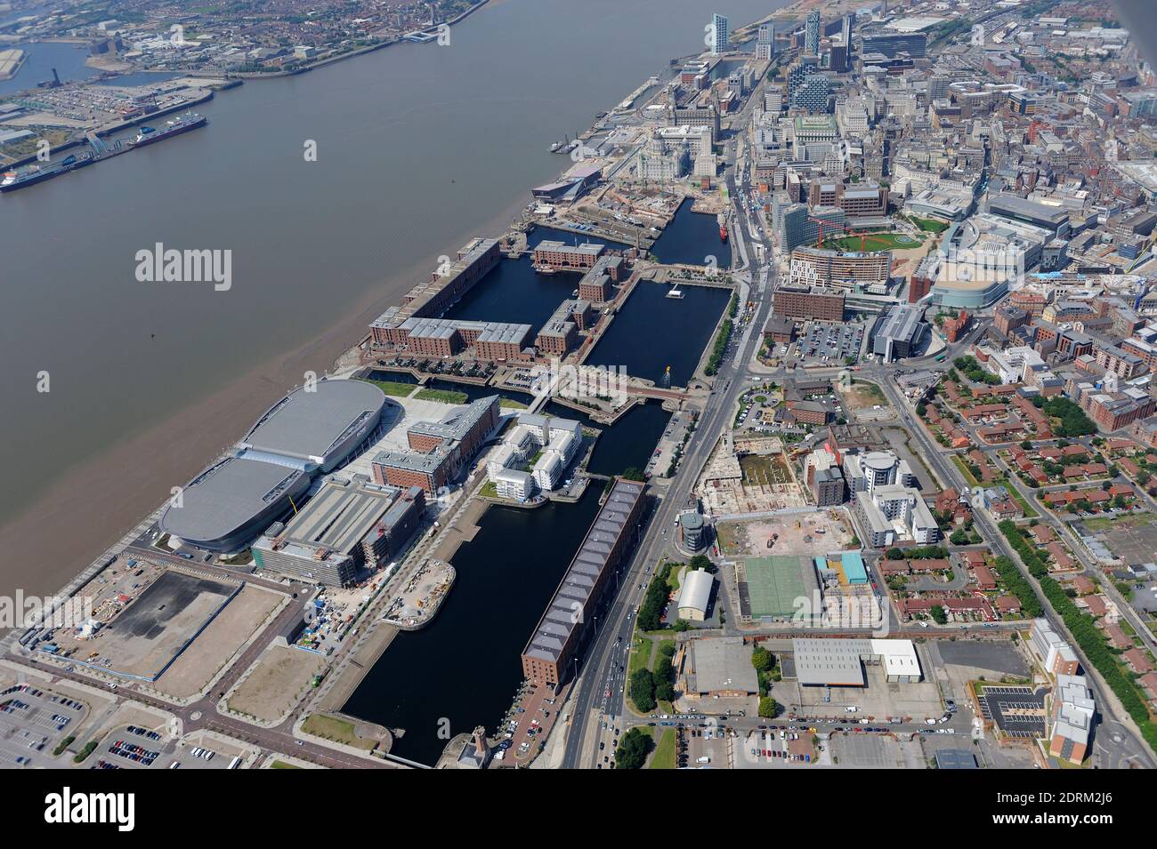 Aerial photography Liverpool Stock Photo - Alamy