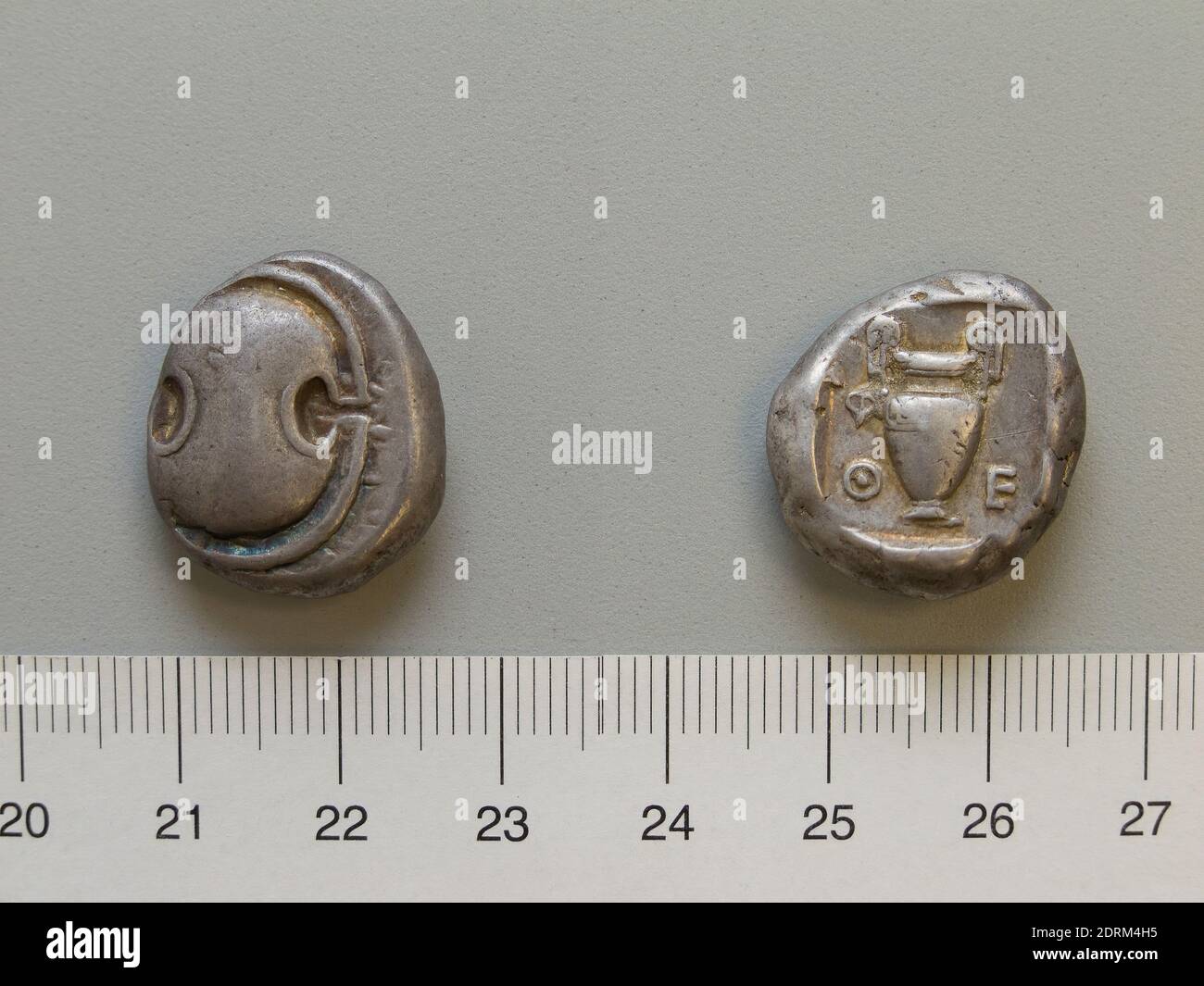 Mint: Thebes, Coin from Thebes, 426–395 B.C., Silver, 12.03 g, 12:00 ...