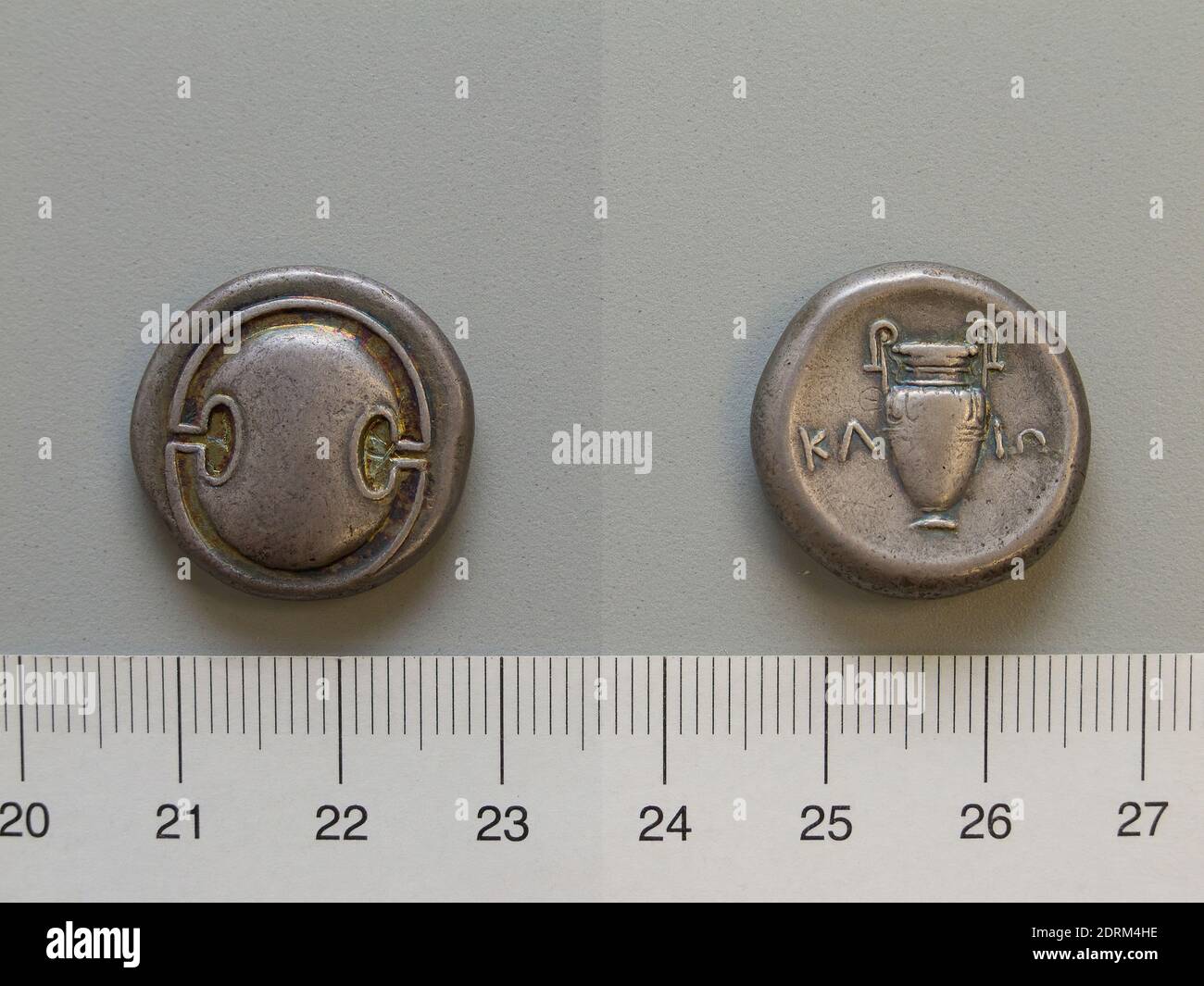 Mint: Thebes, Coin from Thebes, 379–338 B.C., Silver, 11.97 g, 11:00 ...