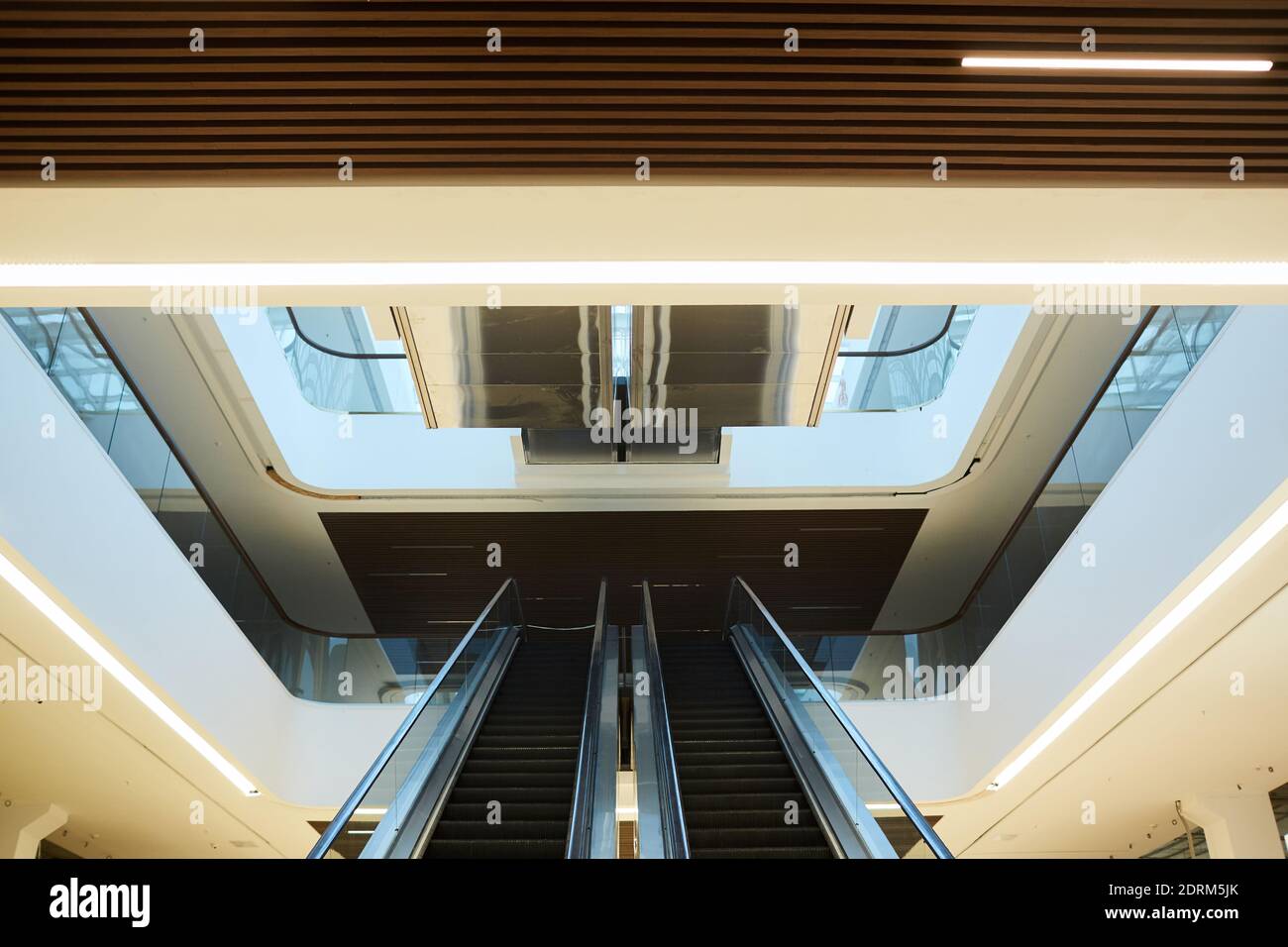 Background image of graphic architectural design of escalator in ...