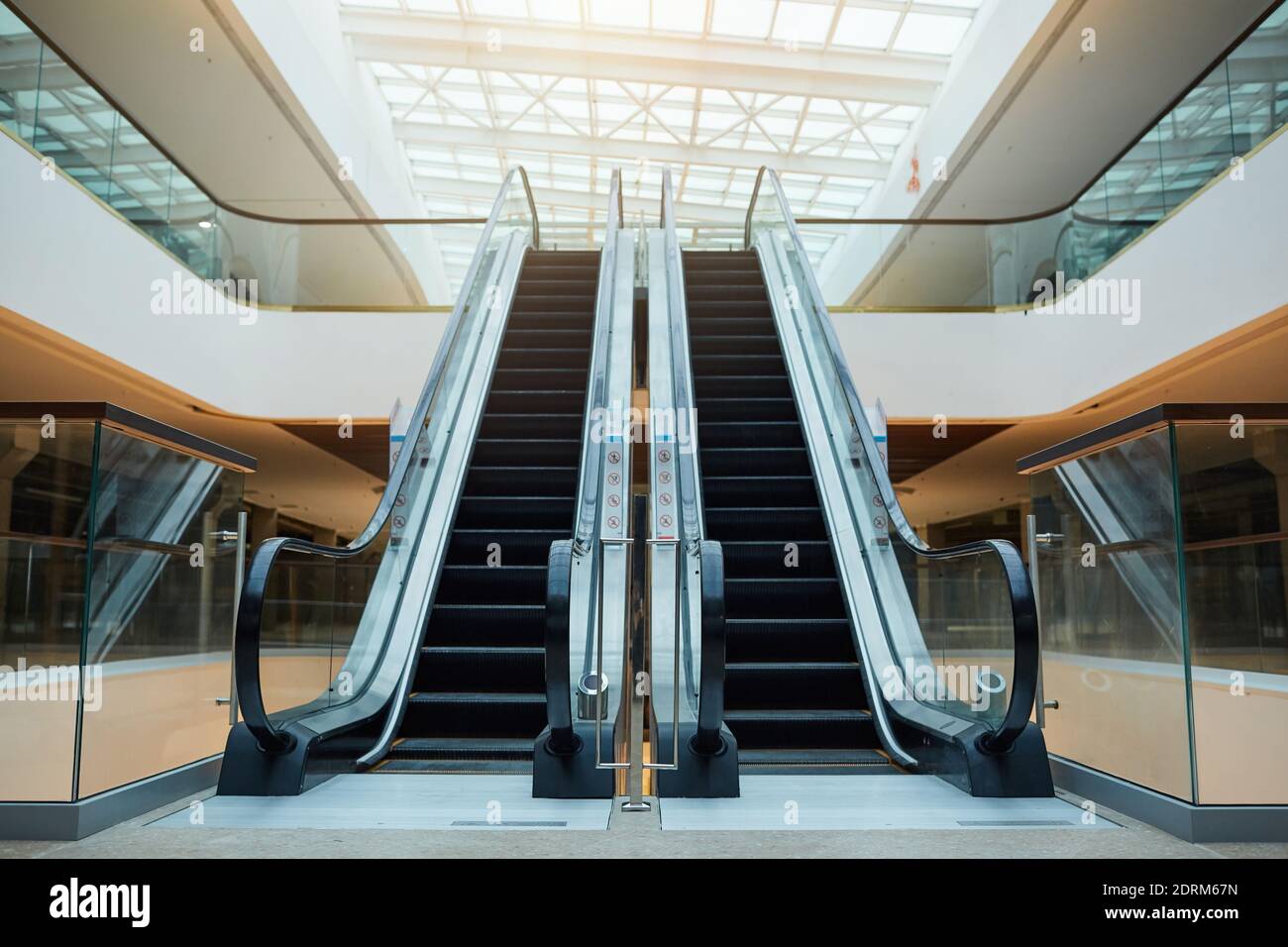 Graphic background image of architectural design with escalator in ...