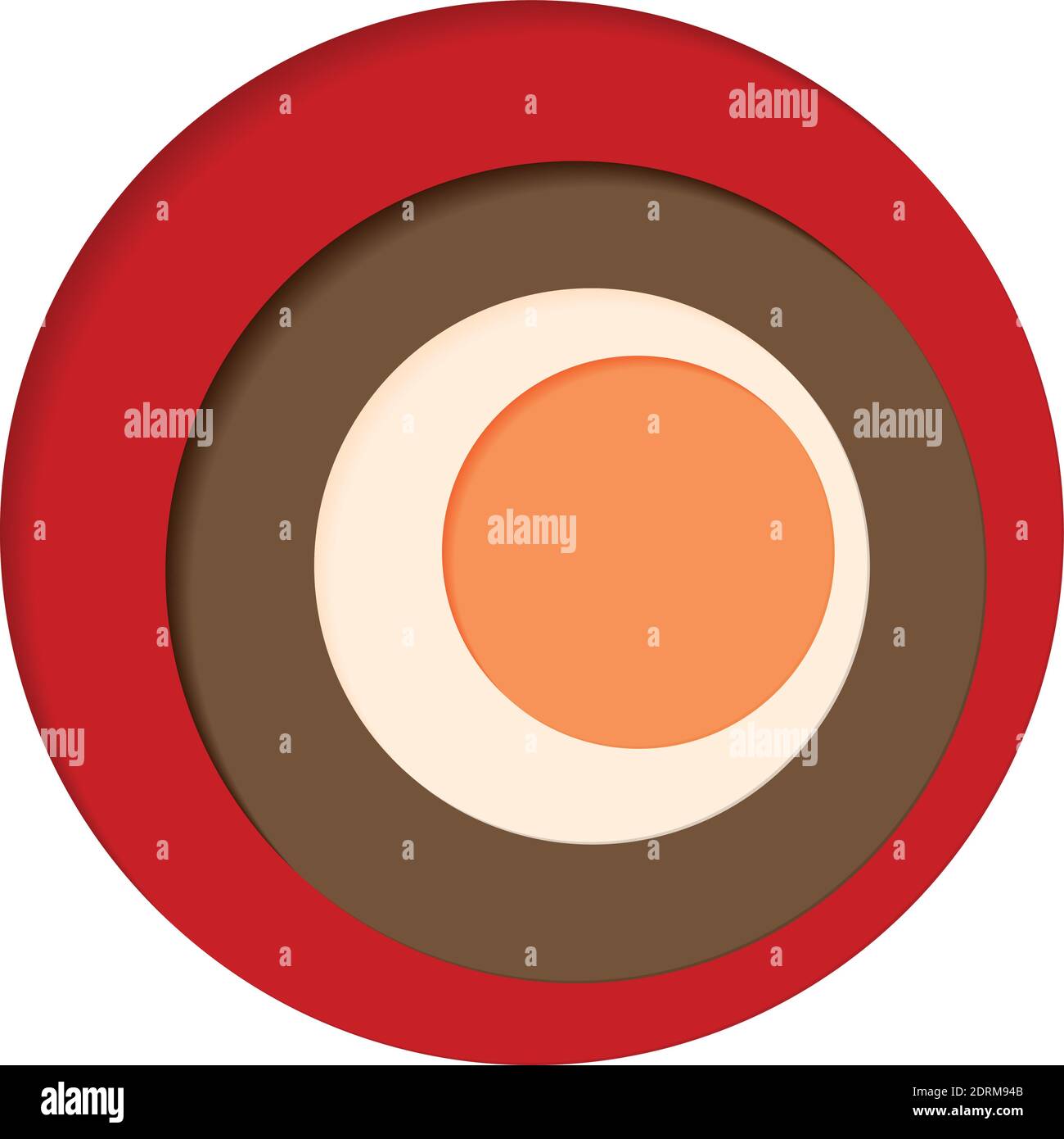 Round palette of four colors on a white background - Vector ...