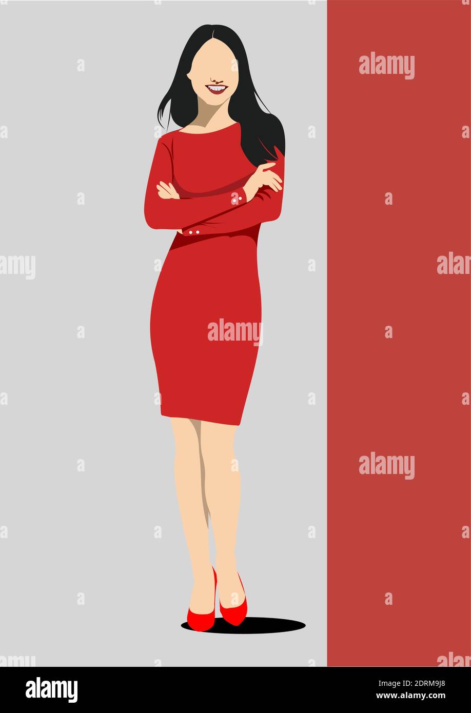 Young woman. Vector illustration Stock Vector Image & Art - Alamy