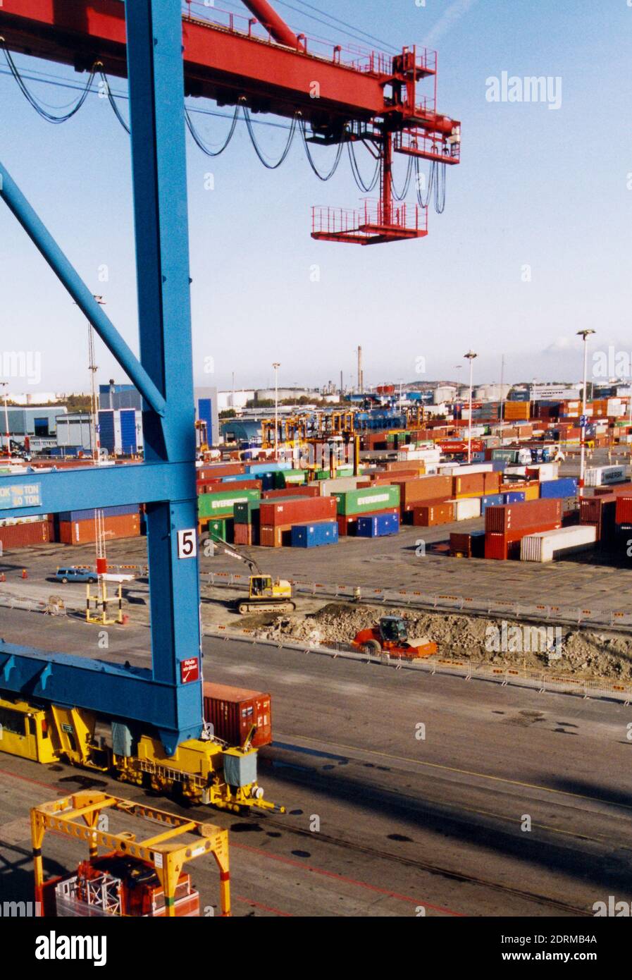 CONTAINER HARBOUR in Gothenburg Stock Photo - Alamy